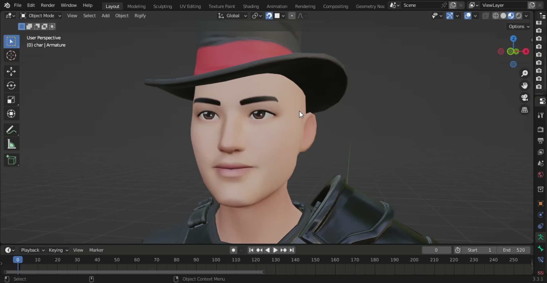 ArtStation - 3d character Facial animation blender