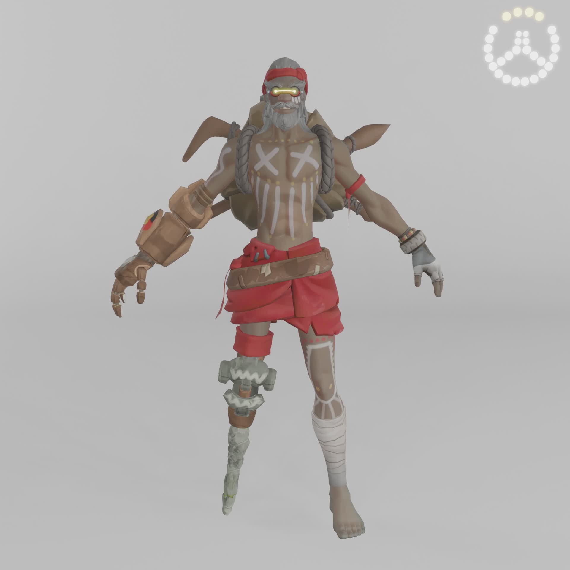 ArtStation - Overwatch Fan Art - Junkrat First Nations Skin Concept