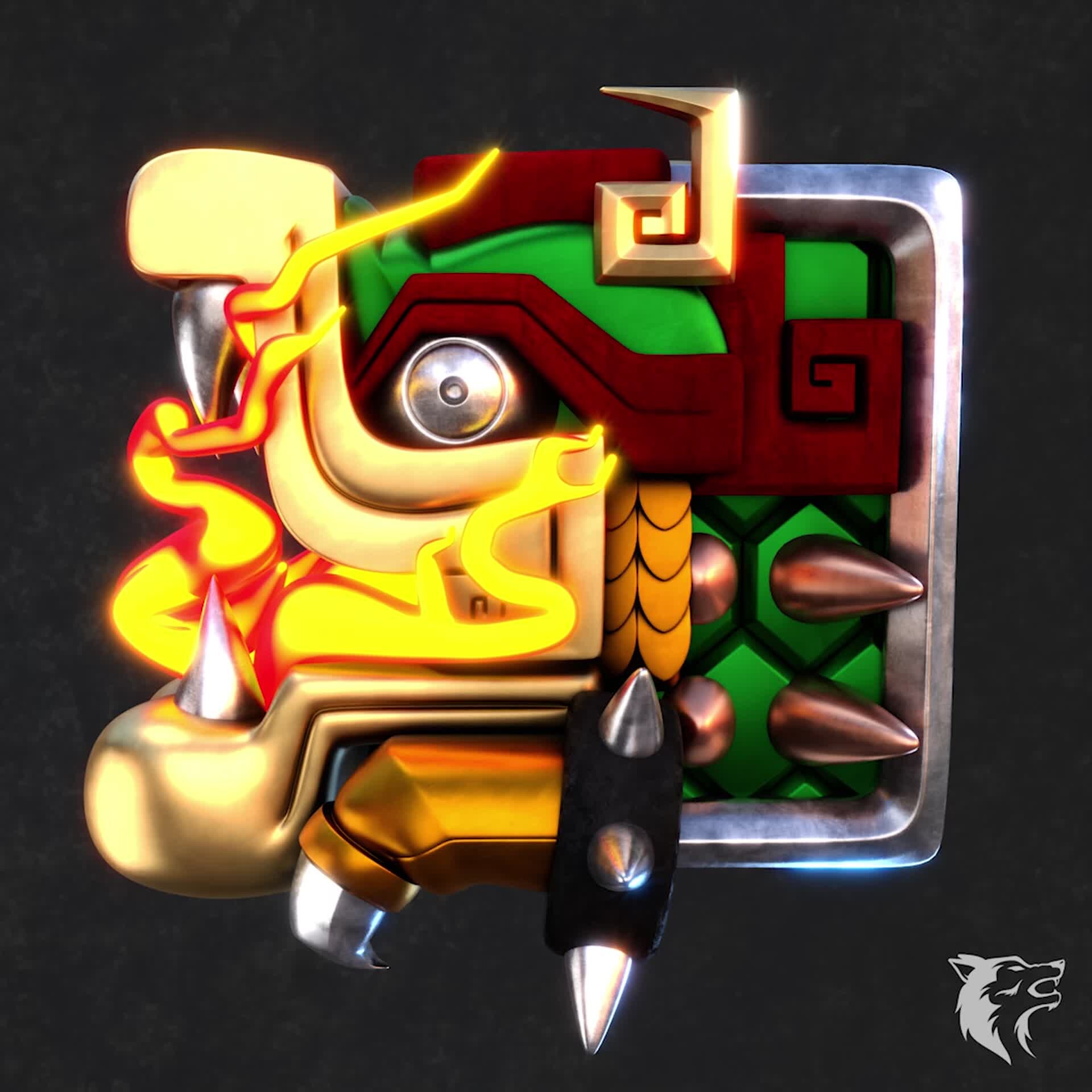 ArtStation - Bowser Icon - 3d Printing Art