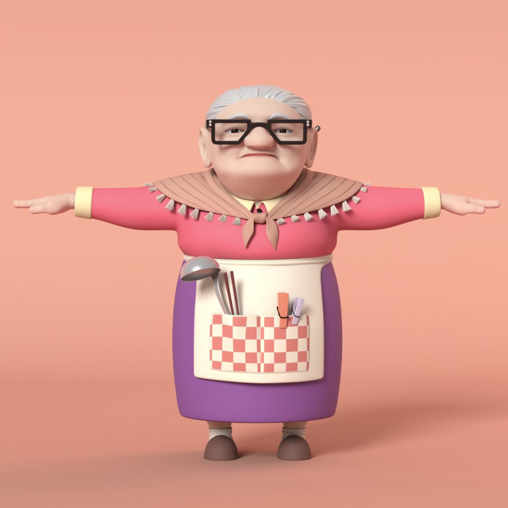 ArtStation - BaBa grandma