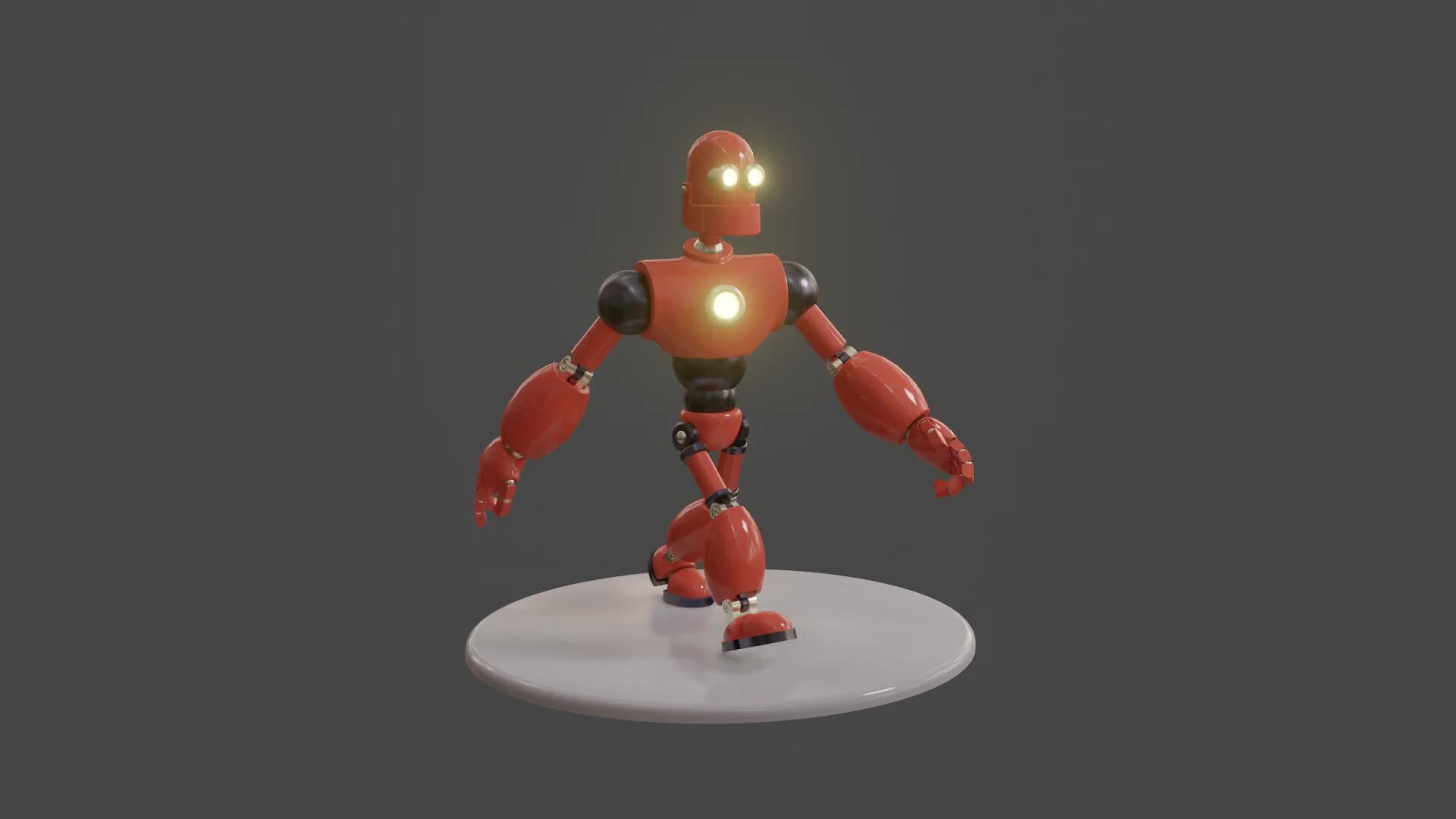 ArtStation - 3D Red Robot