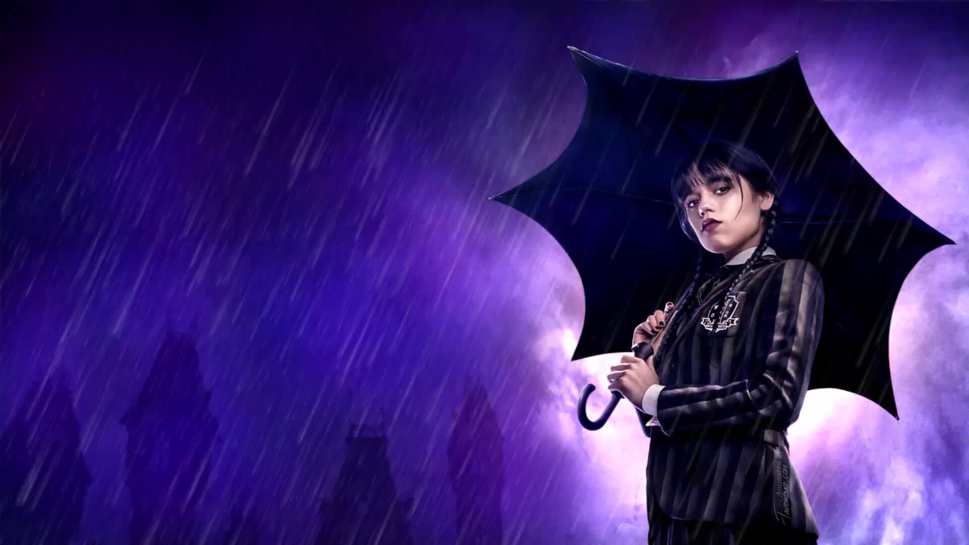 ArtStation - Wednesday Addams (Netflix) animated Wallpaper