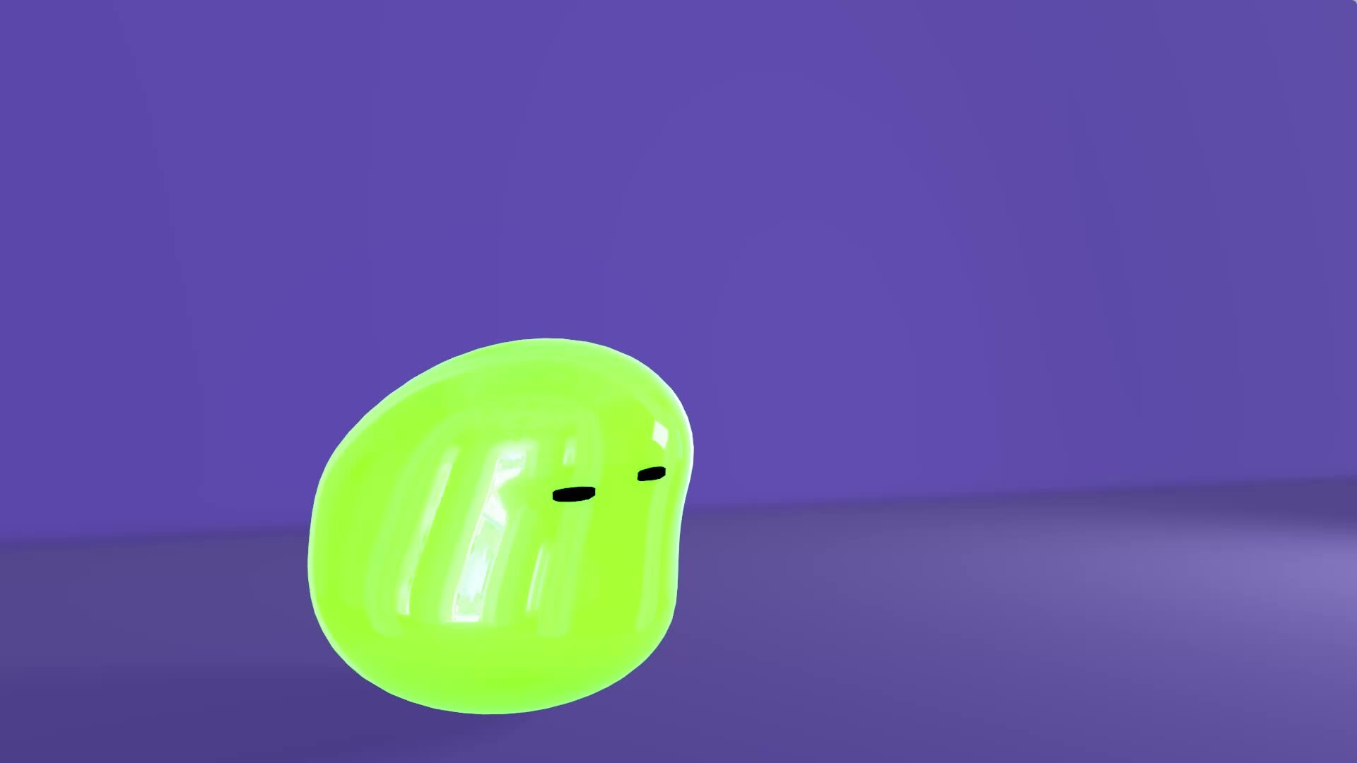 ArtStation - Slimeball Jump keyframe animation - Blender