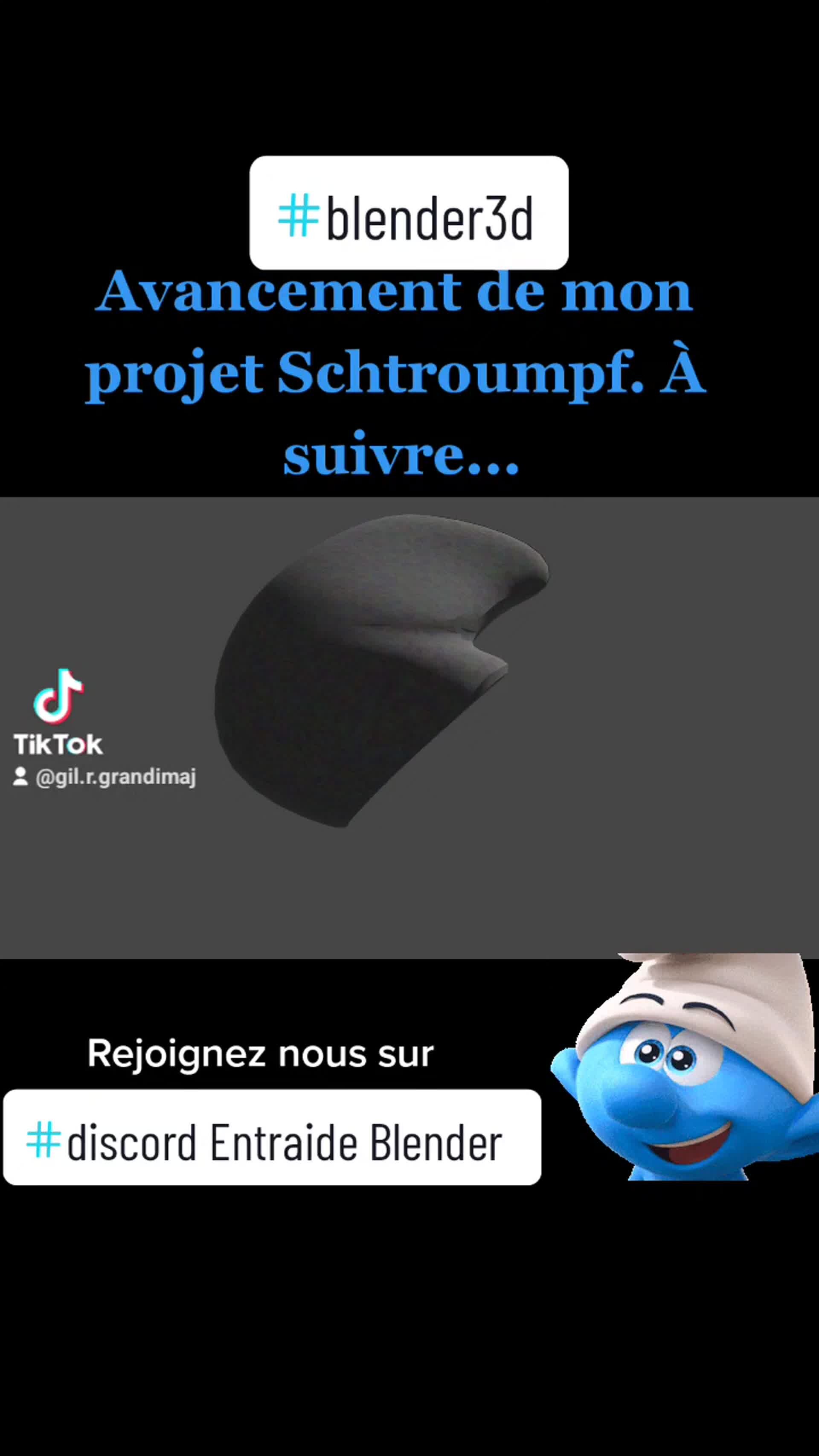 ArtStation - (Fr) Mon premier Schtroumpf, (EN) My first Smurf,