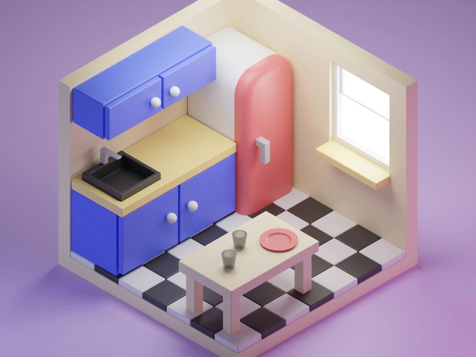 ArtStation - Kitchen Animation