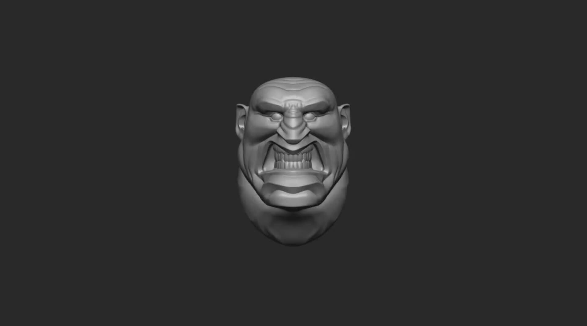 ArtStation - Facial expressions sculpt practise