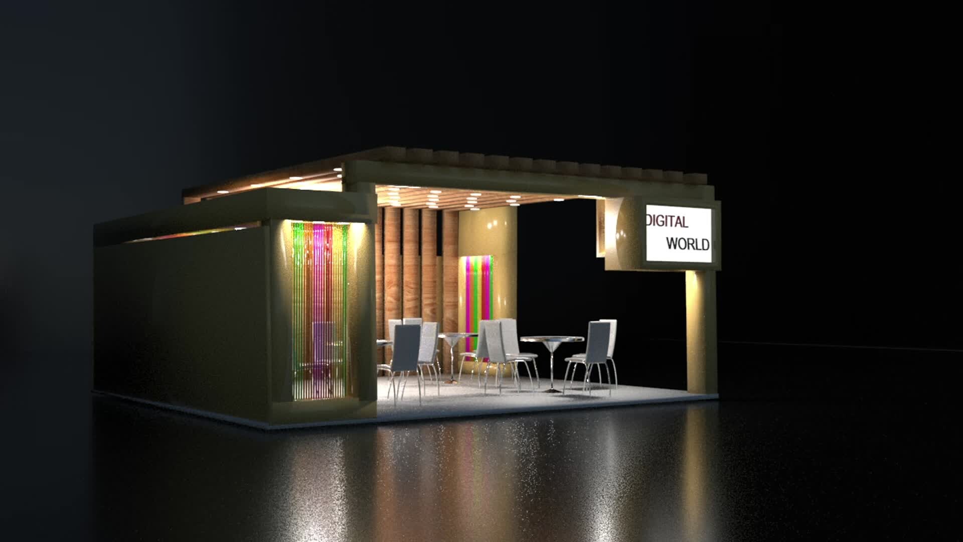 ArtStation - Stall design in 3ds max