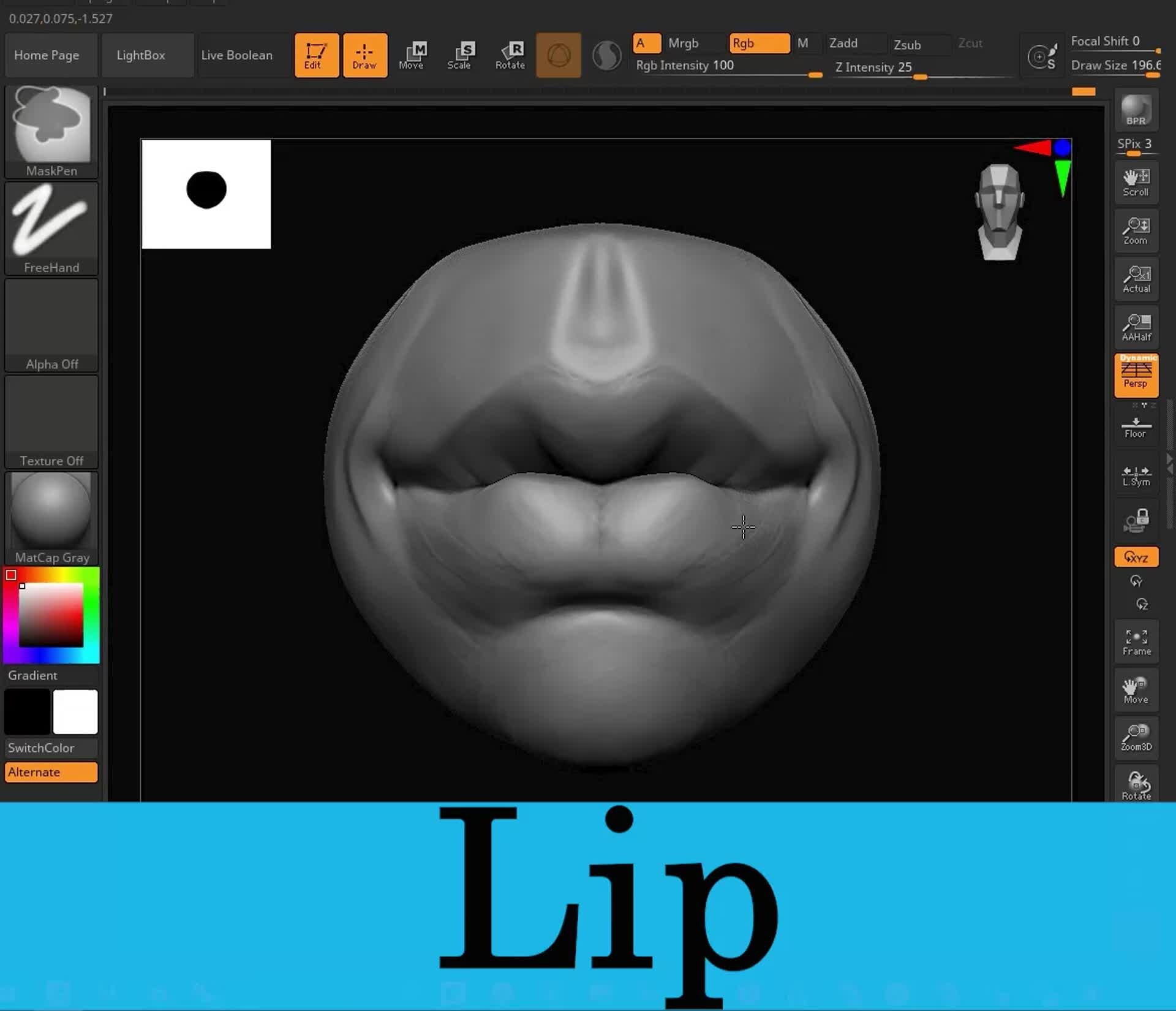 ArtStation - Lip sculpt