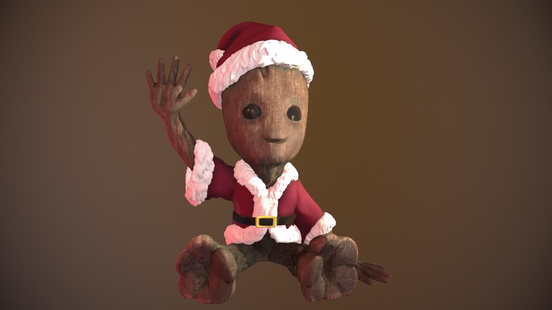 ArtStation - Baby-Groot Christmas Edition!