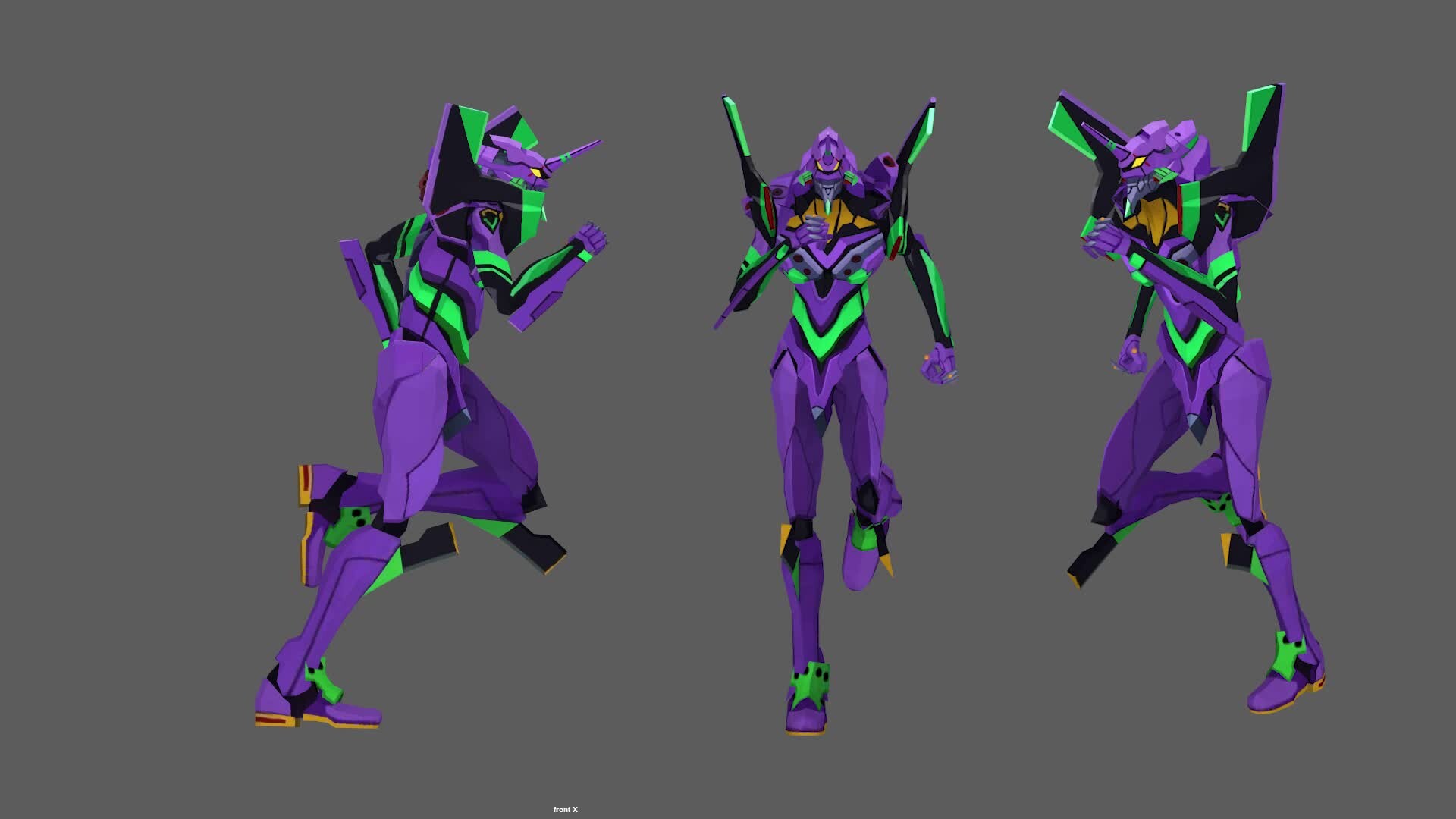 ArtStation - Evangelion Unit 01 Run Cycle
