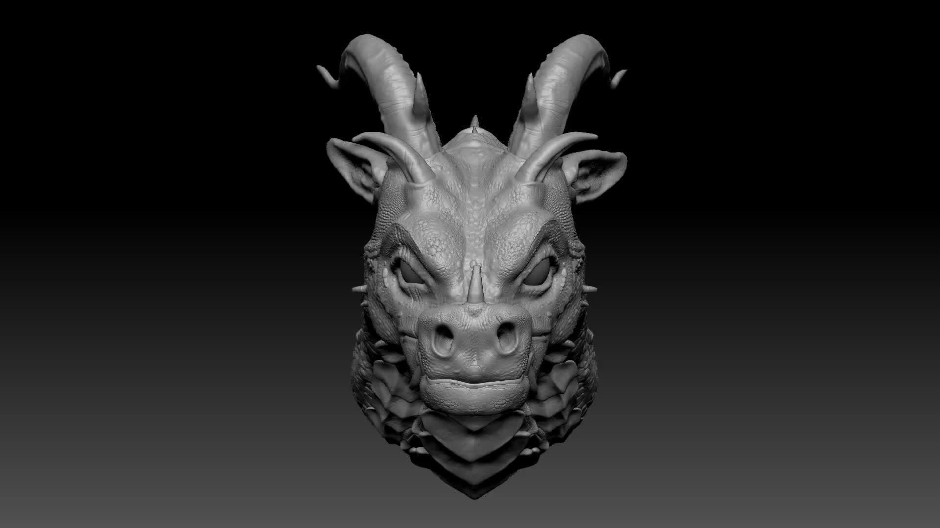 ArtStation - Tête de dragon / Dragon Head