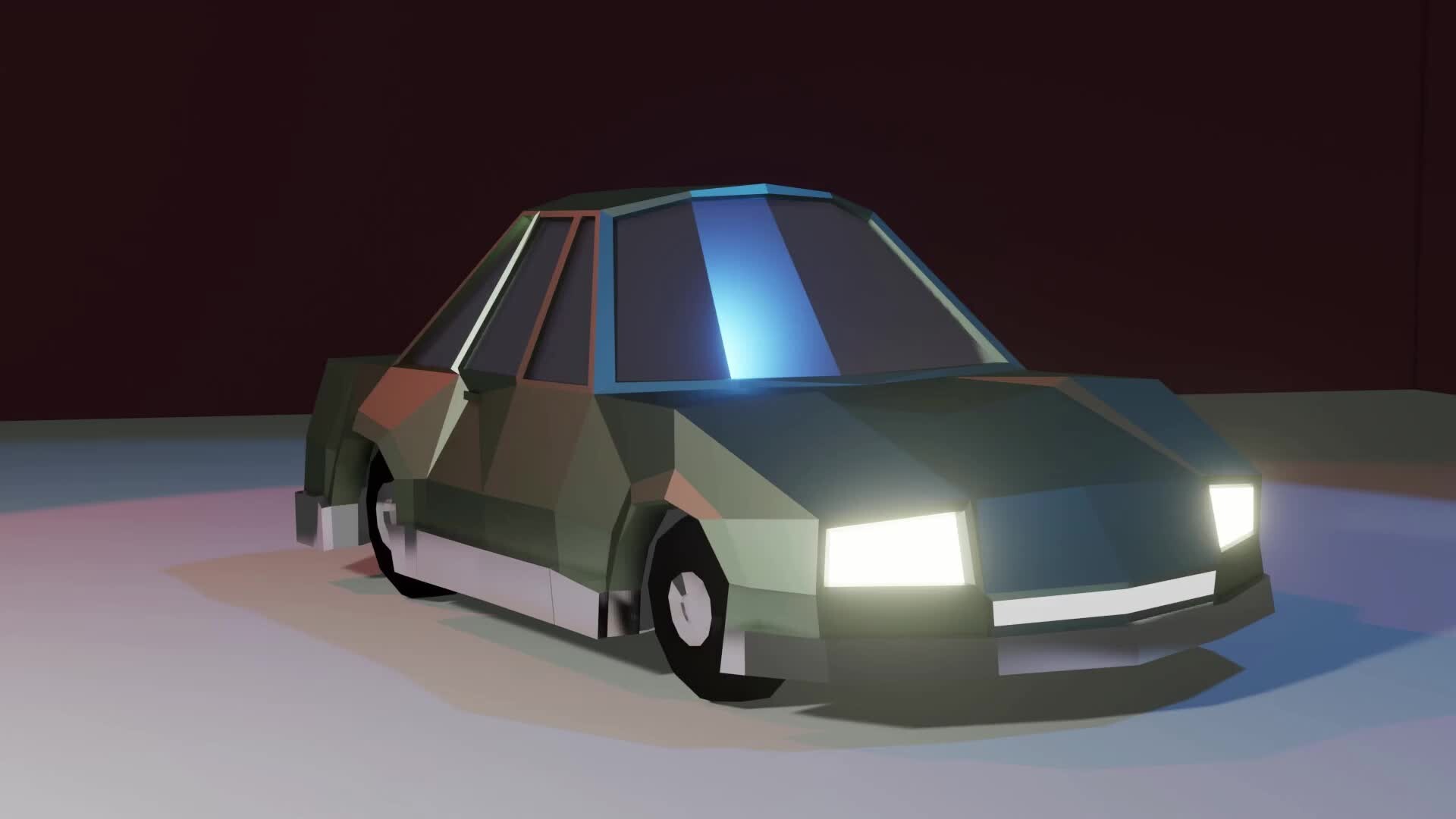 ArtStation - Low poly car