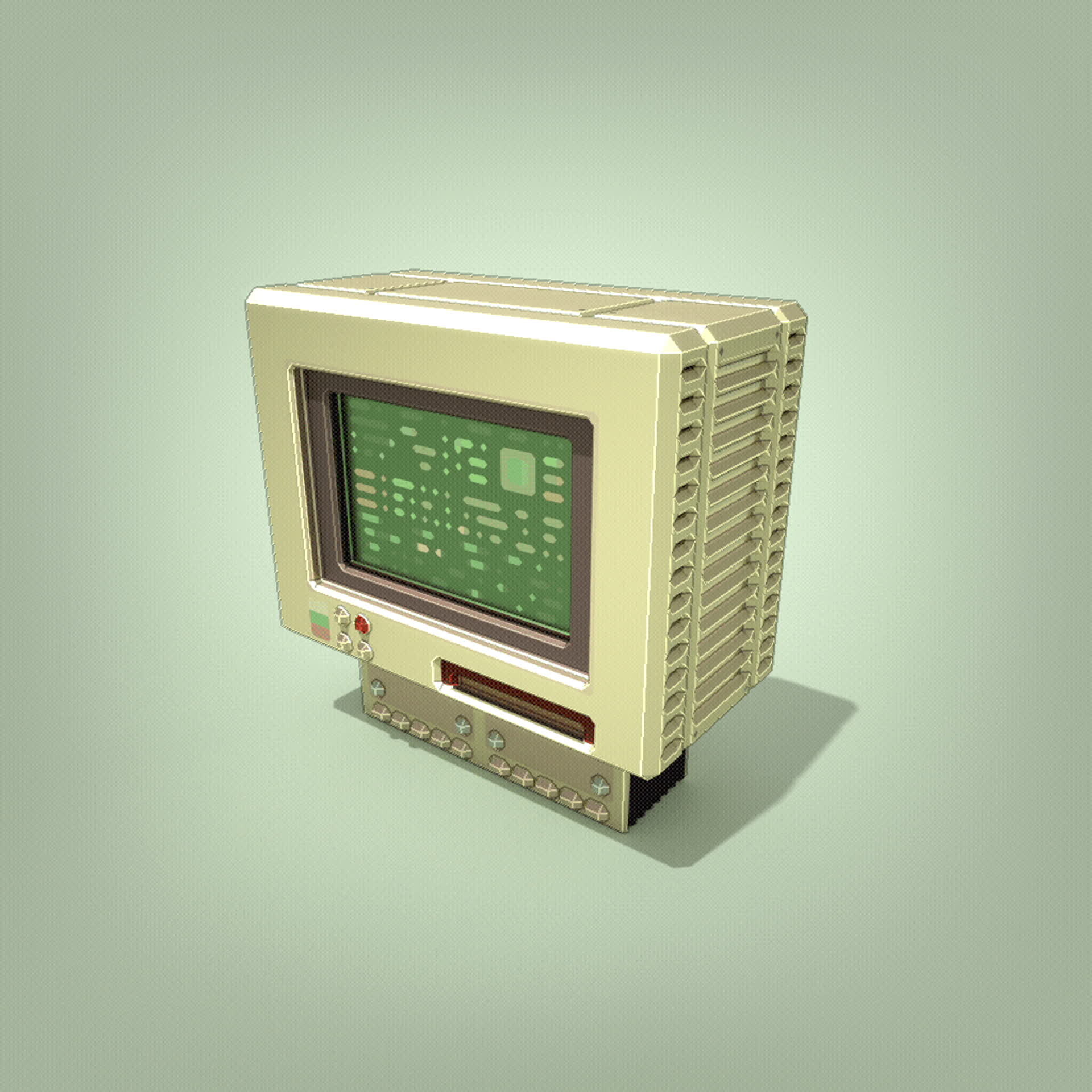 ArtStation - Old CRT Screen