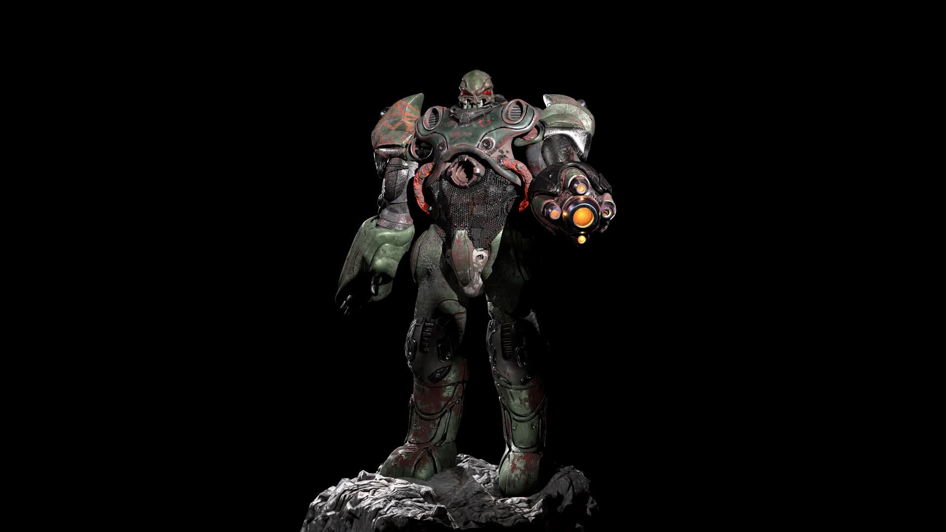 ArtStation - Cthulhu Mech Concept with PBR Manufactured Materials for Game