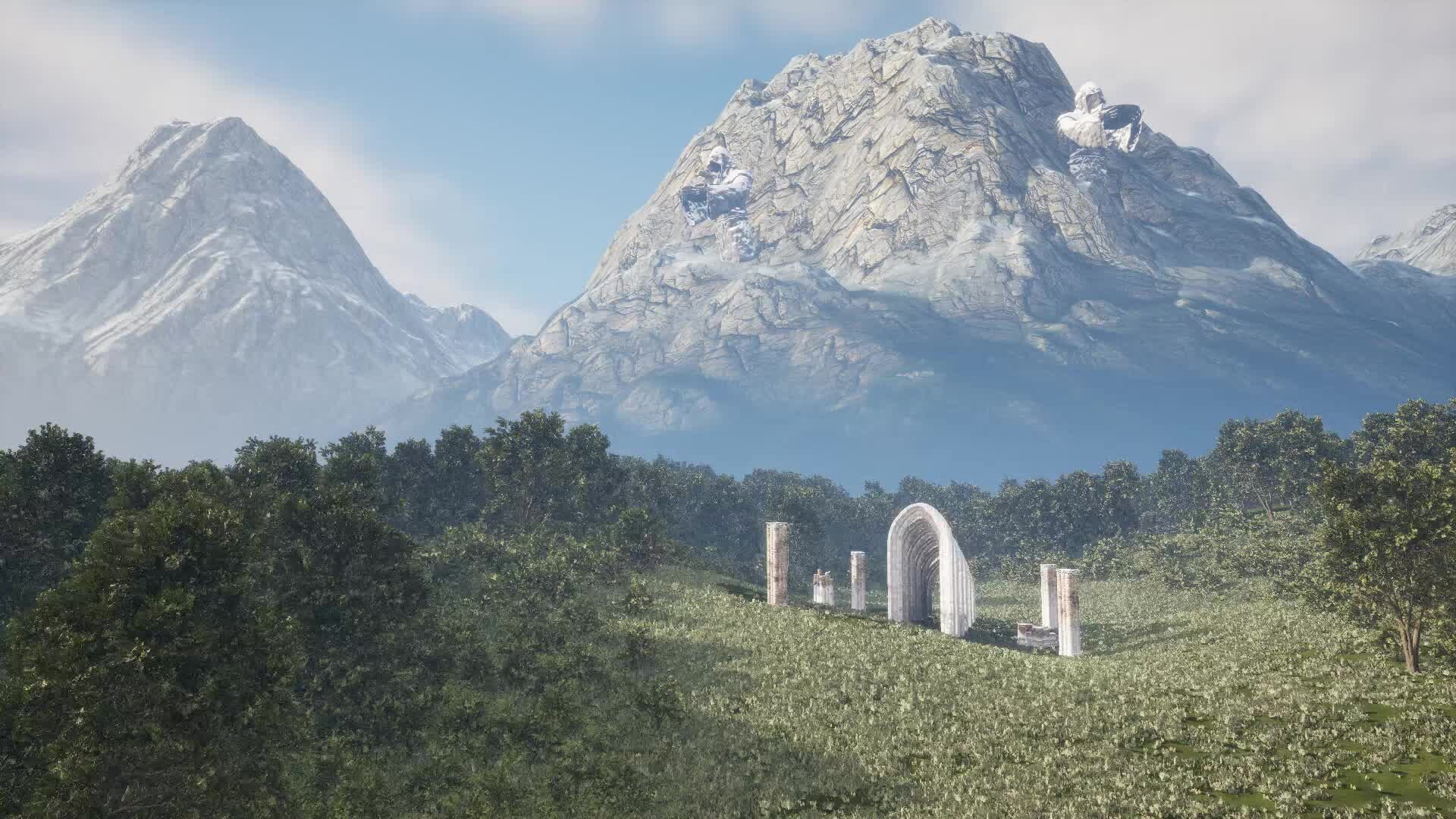 ArtStation - Mountain base