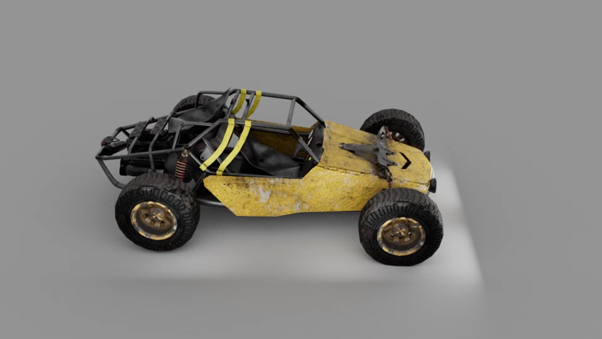 ArtStation - Buggy Car From Pubg Game | Modeled in Maya | Textured in ...