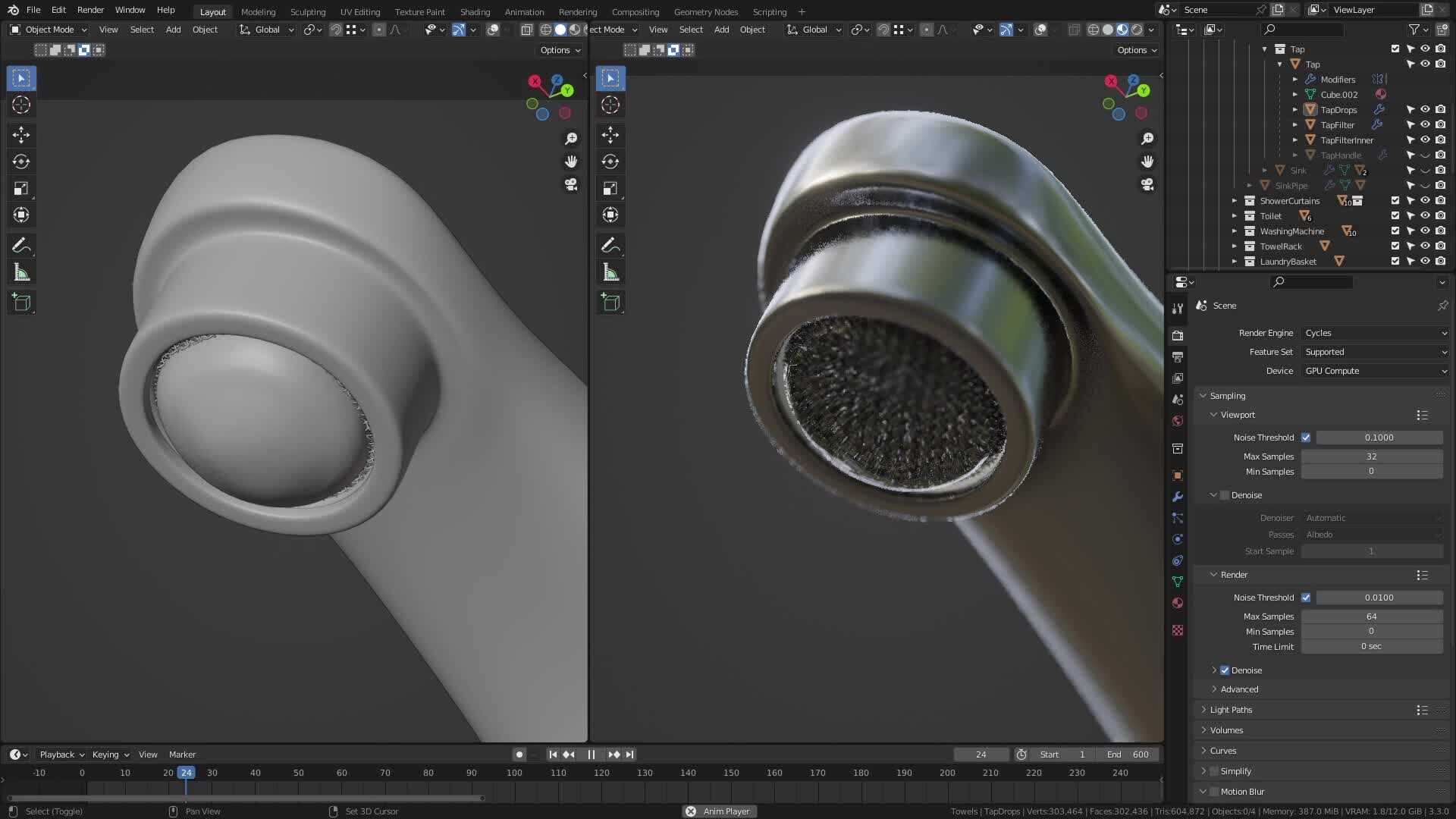 ArtStation - Procedural dripping tap RND