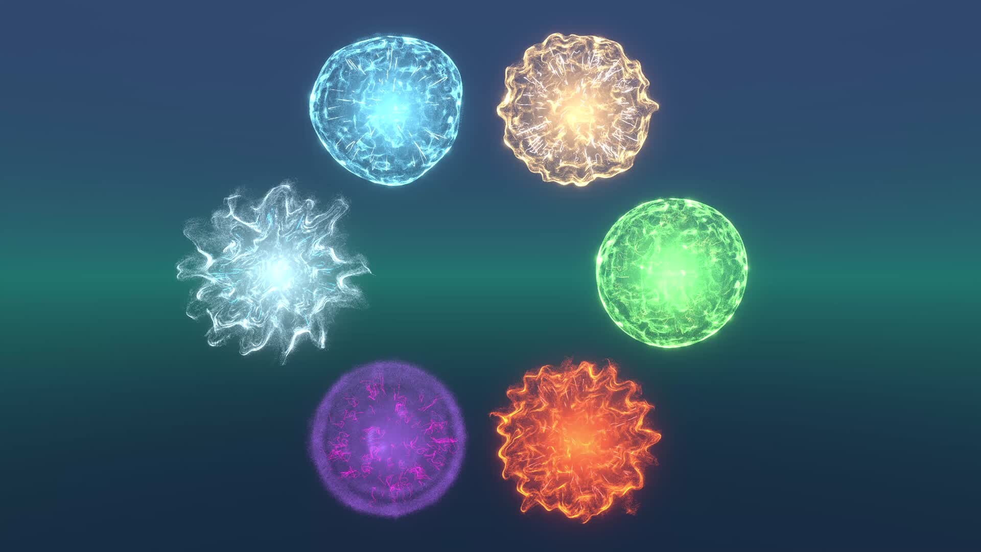 ArtStation - Elemental magic orbs vfx