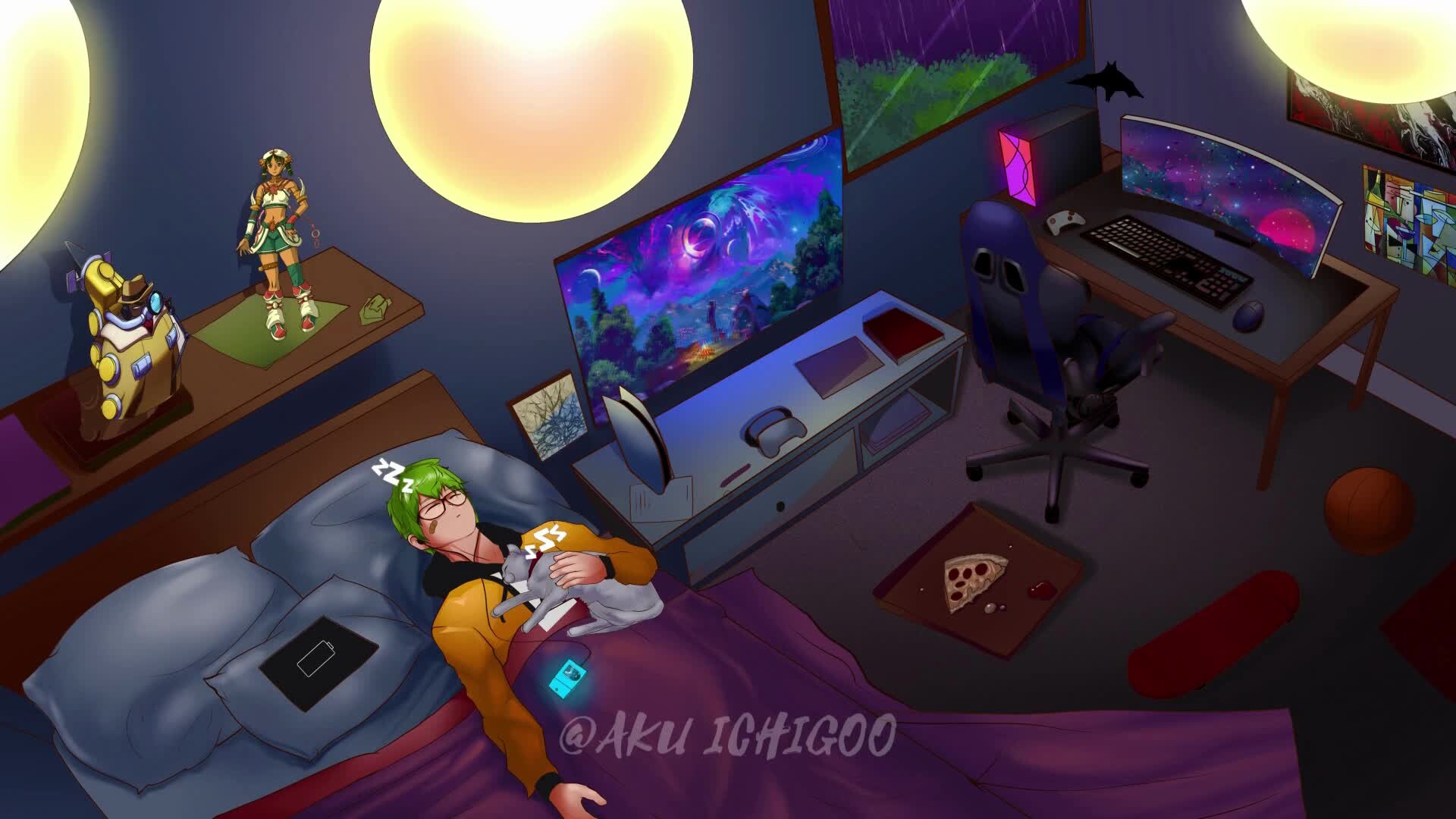 ArtStation - The Nick's "Stream Ending" Screen! :3🤍