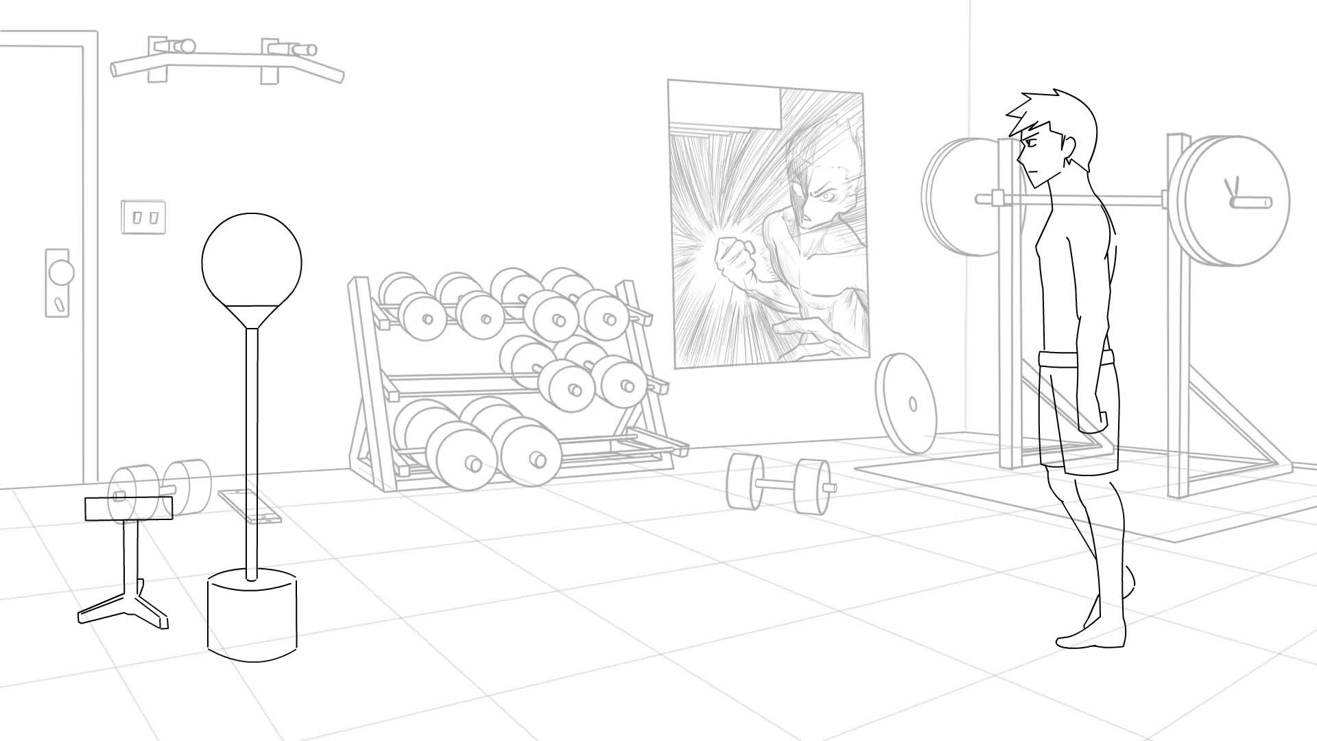 ArtStation - 2D Walk and Sit Animation