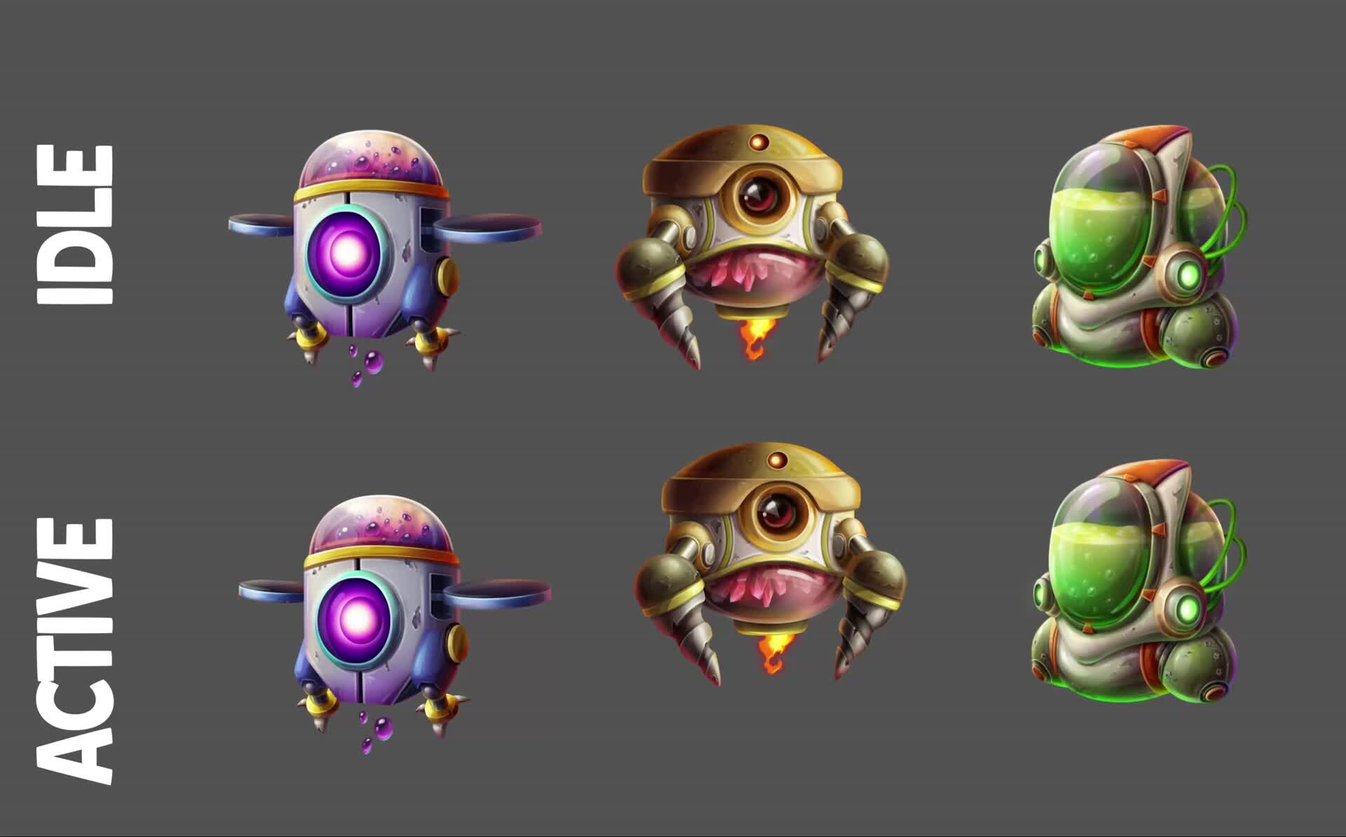 ArtStation - Active characters for game project