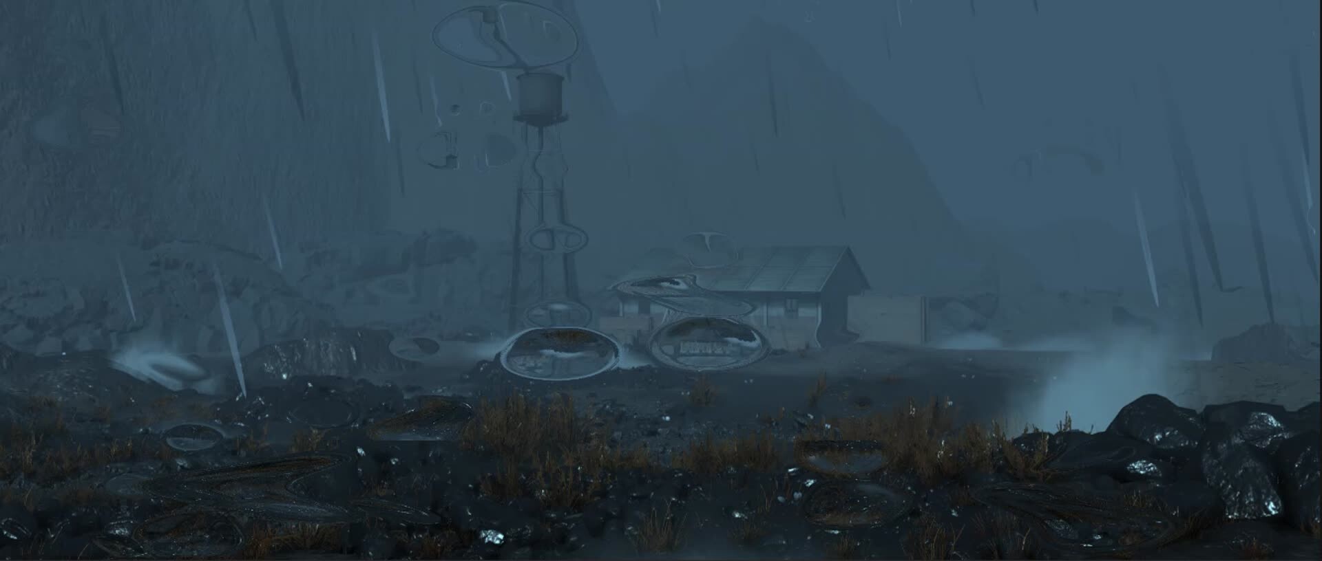 ArtStation - Post Process Rain Shader Test