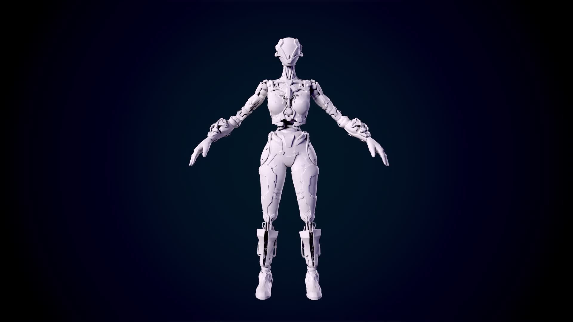 ArtStation - cyborg 3d model