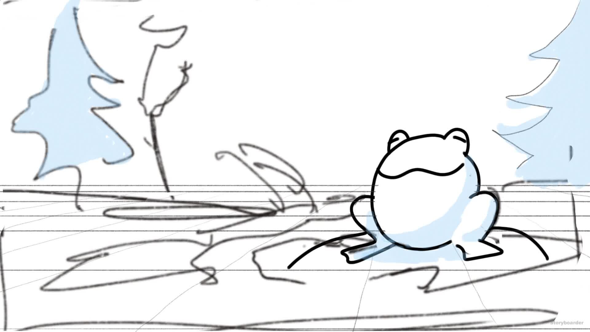 ArtStation - "running late" storyboard animatic