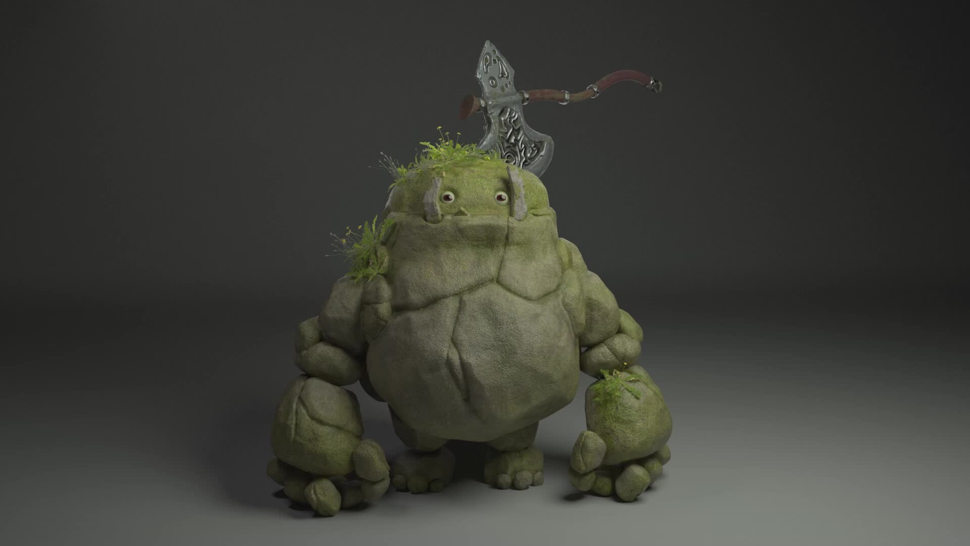 ArtStation - Golem with Axe