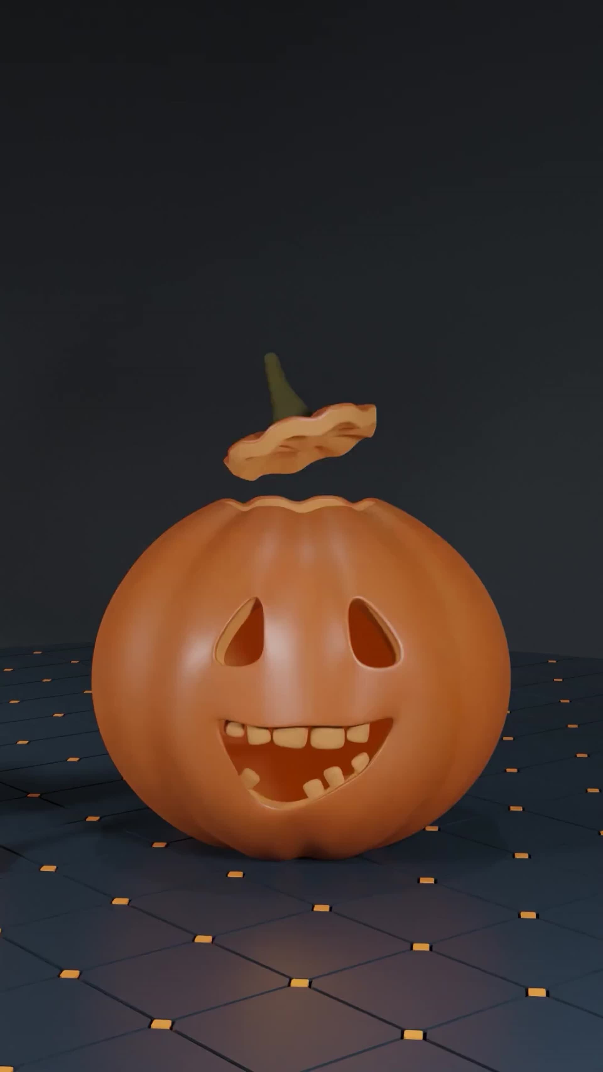 ArtStation - A very angry pumpkin