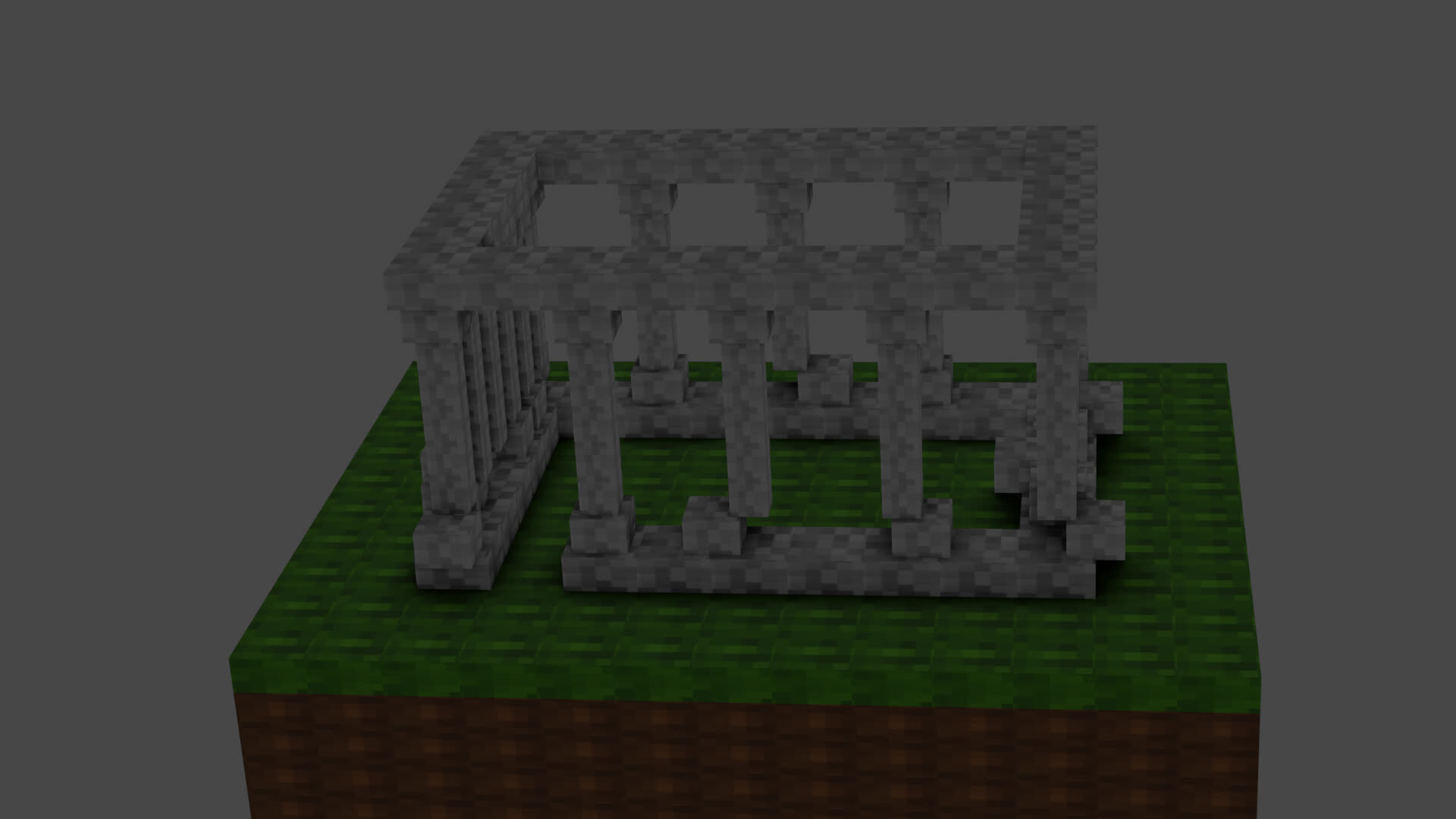 ArtStation - First Blender Project : Pillars falling on a Minecraft ...