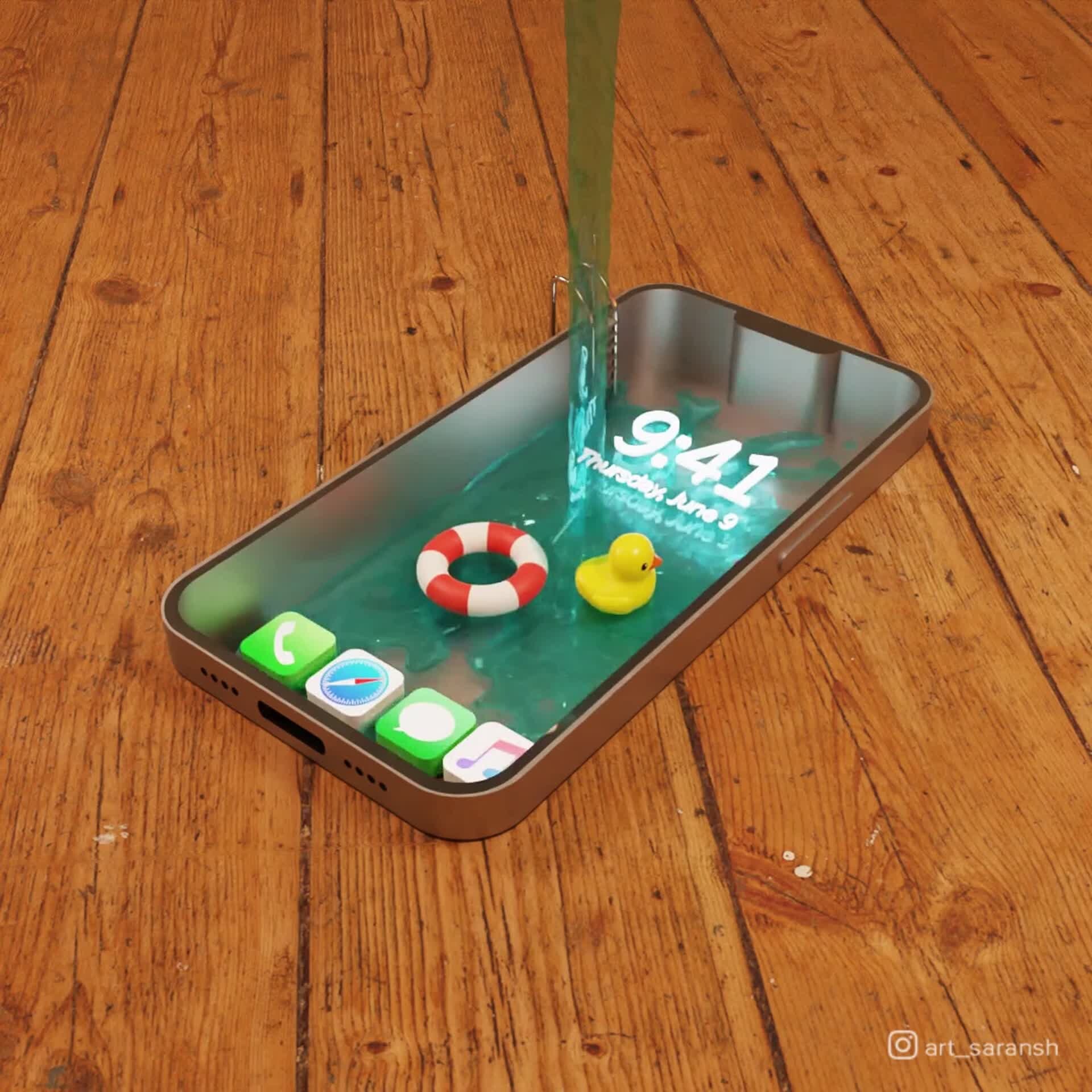 ArtStation - Liquid Retina Display | Fluid Simulation in Blender