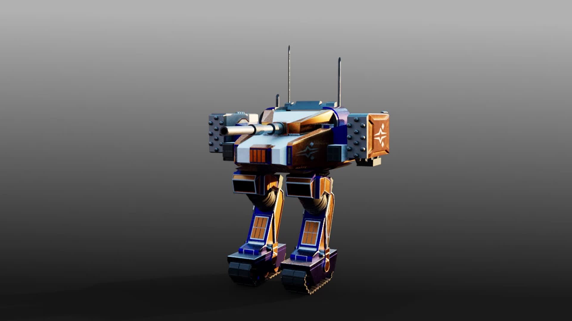 Lily - Mech Tank- 3D Model