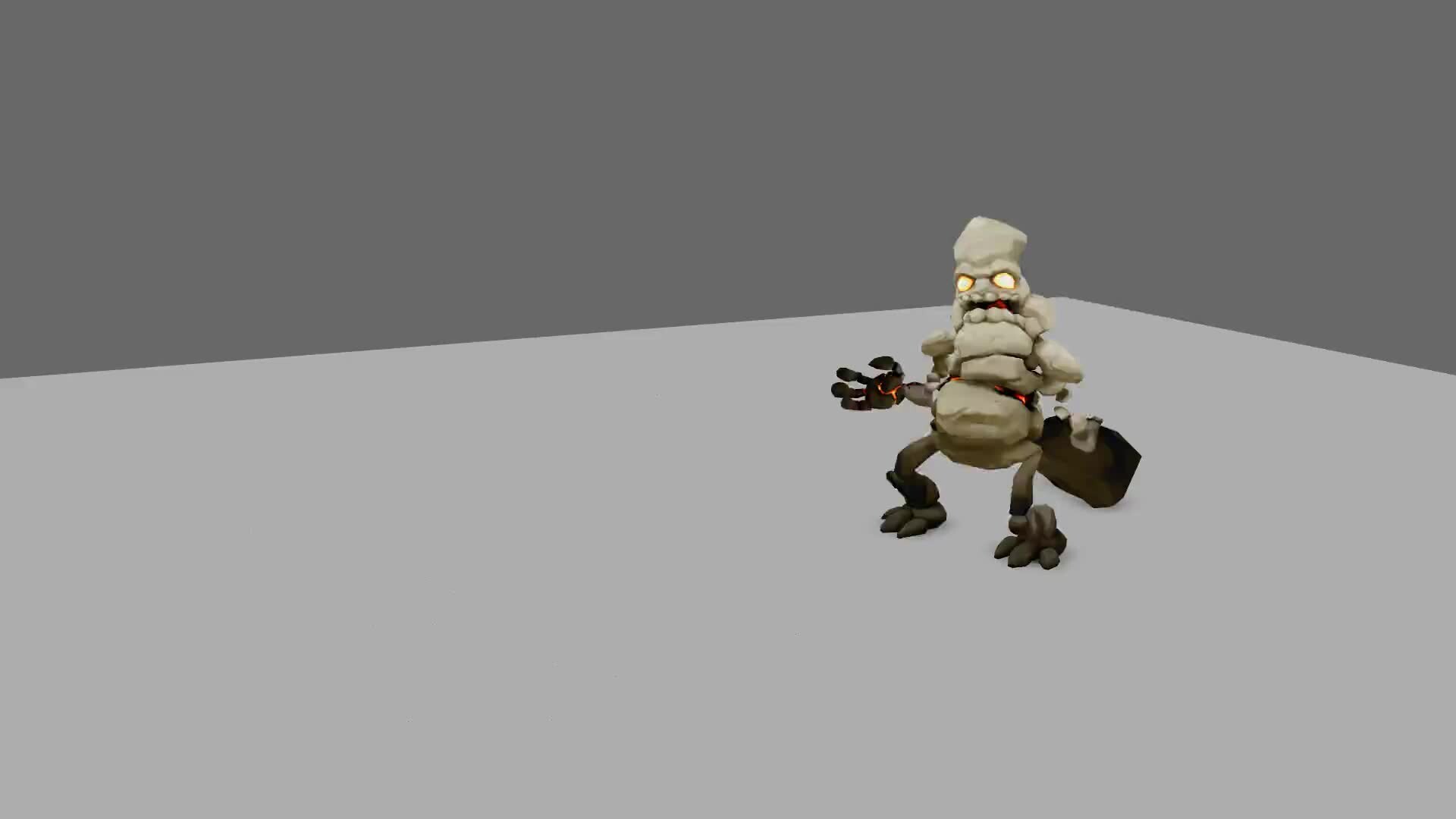 ArtStation - Enemy Rock game animation