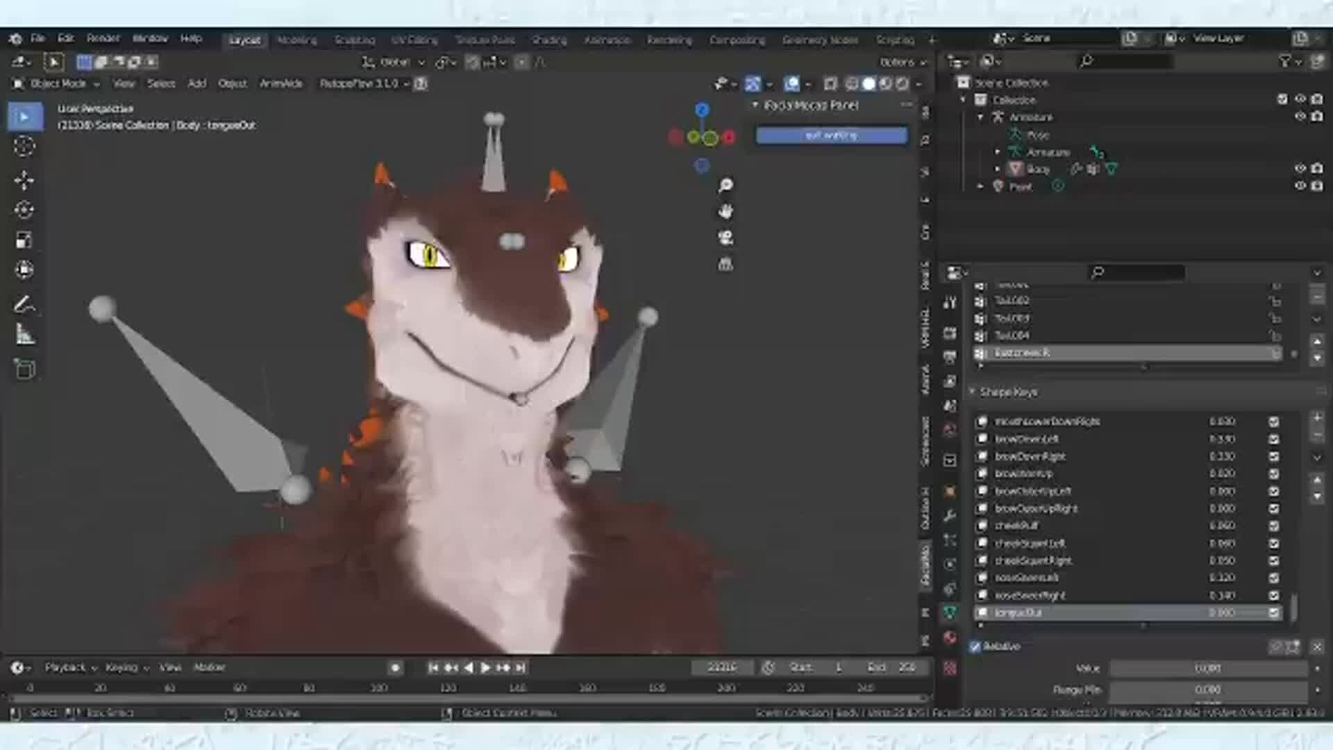 Kana Fuyuko - RedSage's ARKit Blendshapes+Model Enhancement