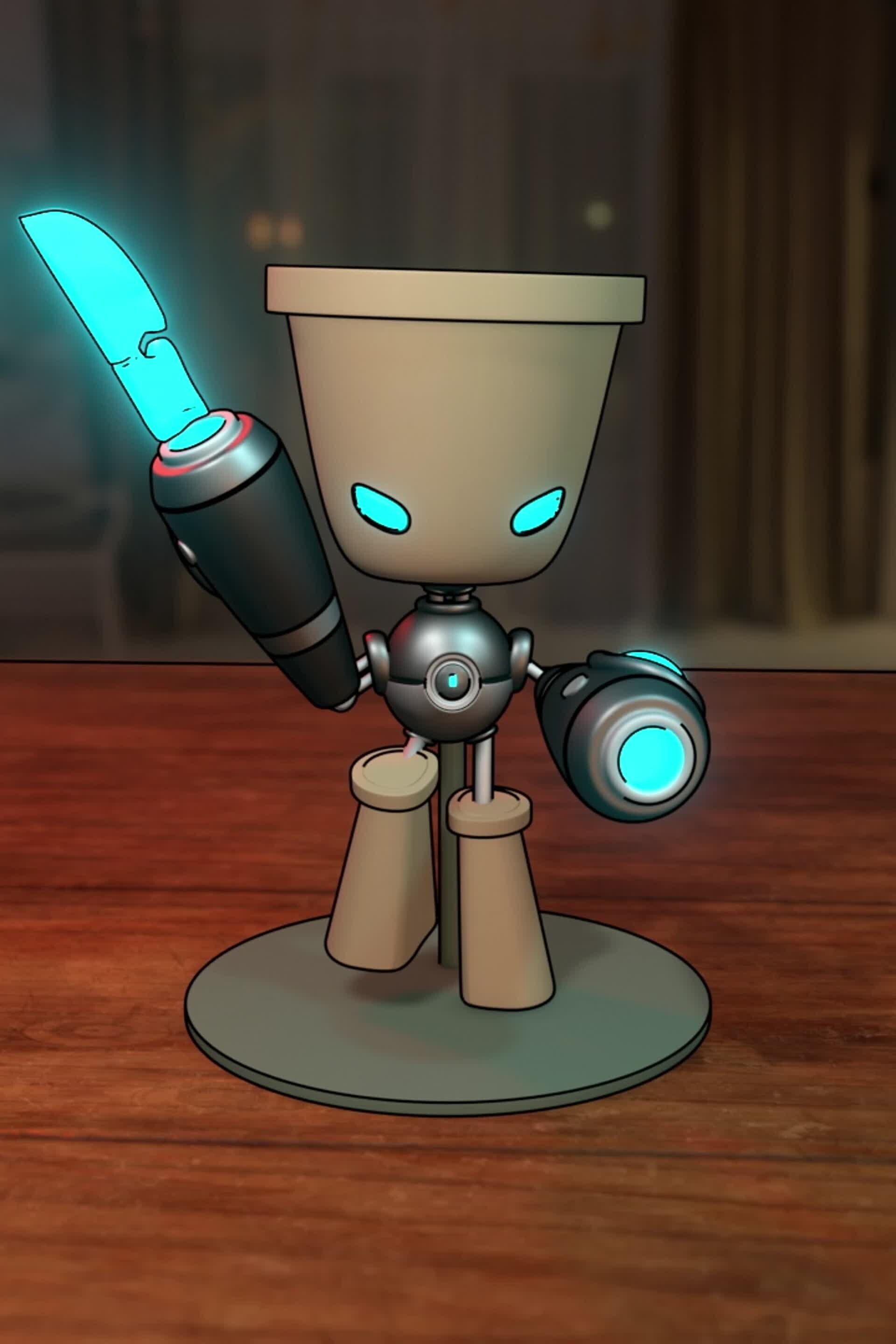 ArtStation - Cute Robot miniature model