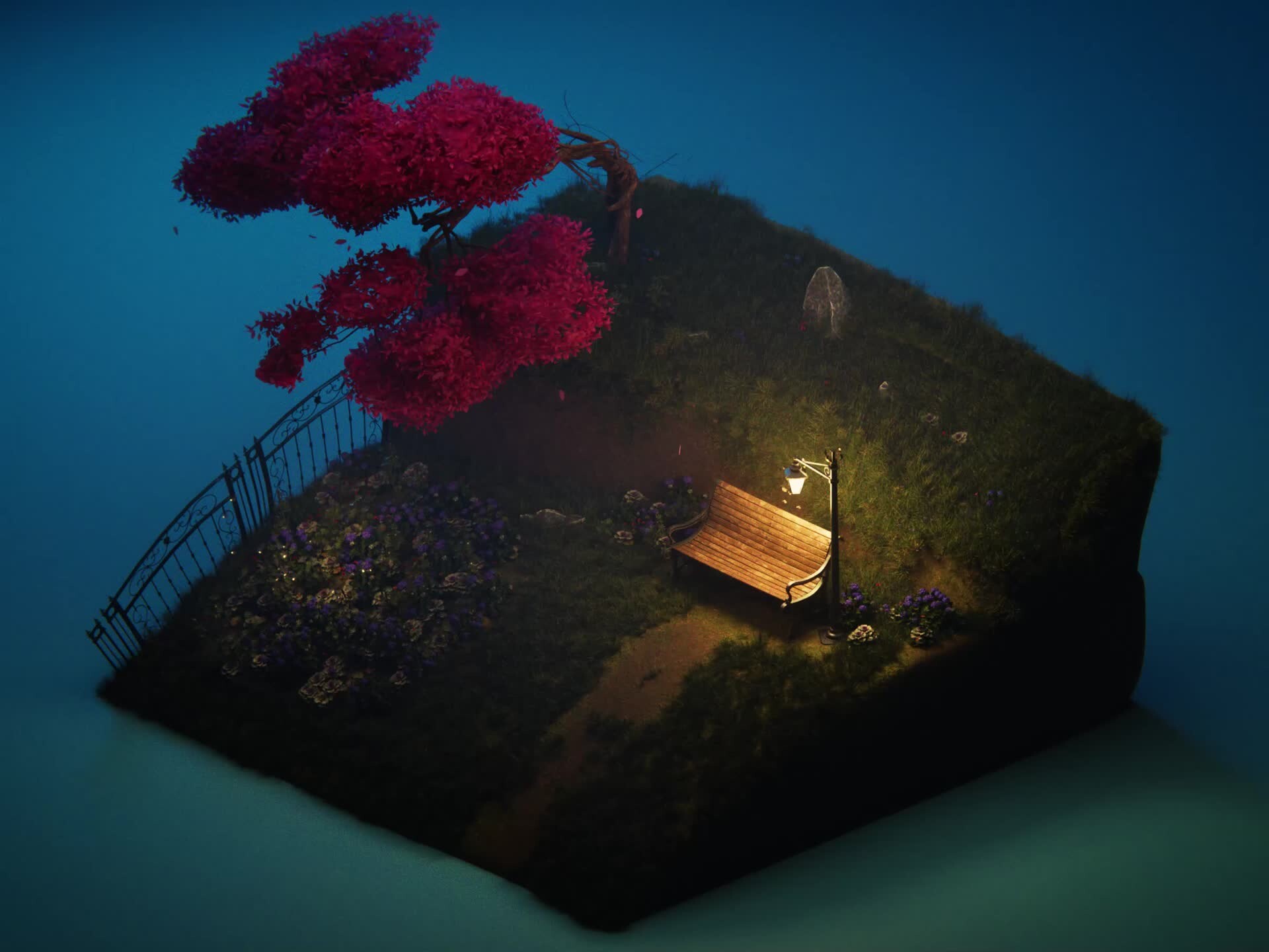 ArtStation - Isometric Fantasy Garden