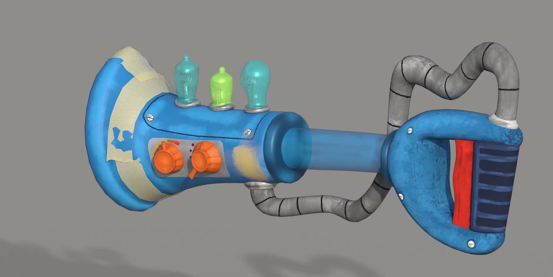 ArtStation - 3d Stylized Gun | cartoon stylization | handpainted Textures