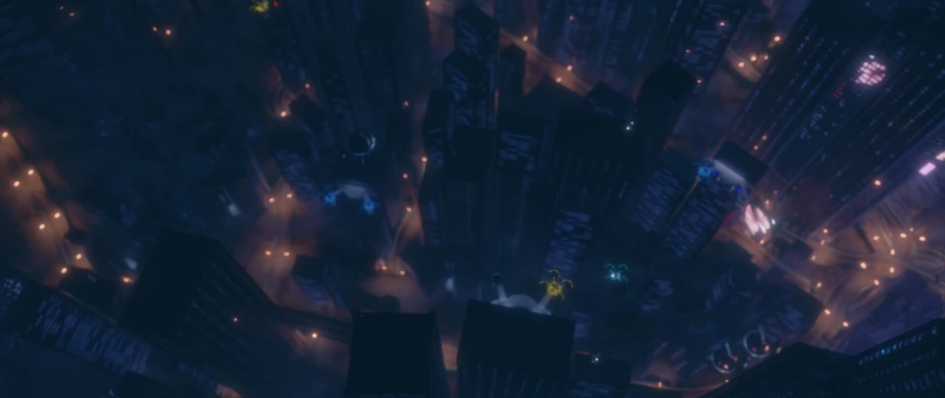 ArtStation - Drone flying through city