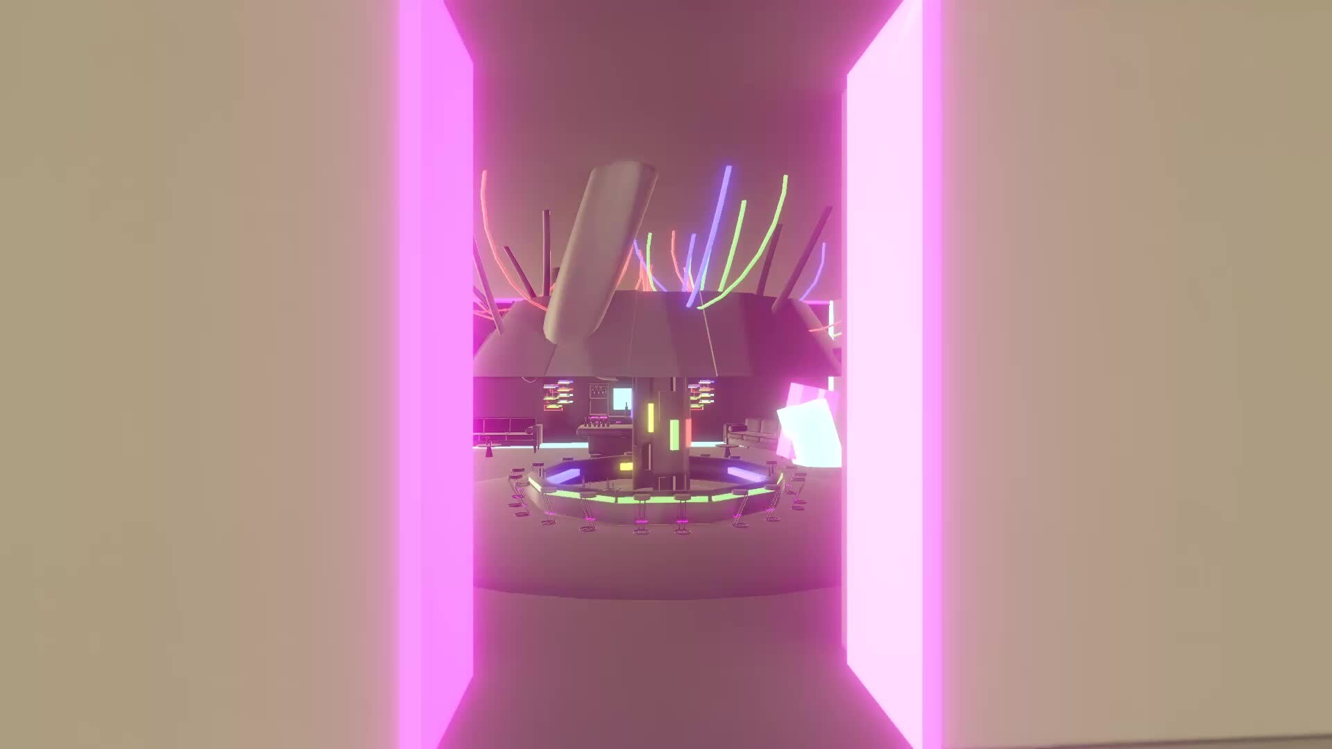 ArtStation - Cyberpunk Pub Blockout and Lighting