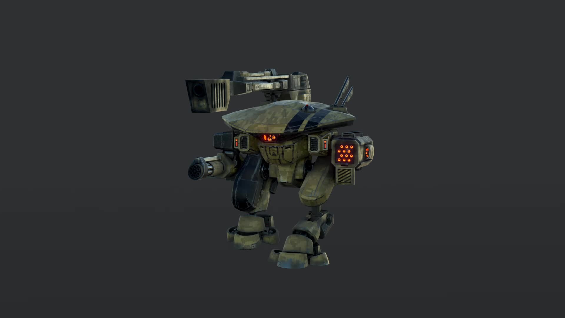 ArtStation - Battle Robot walking animation