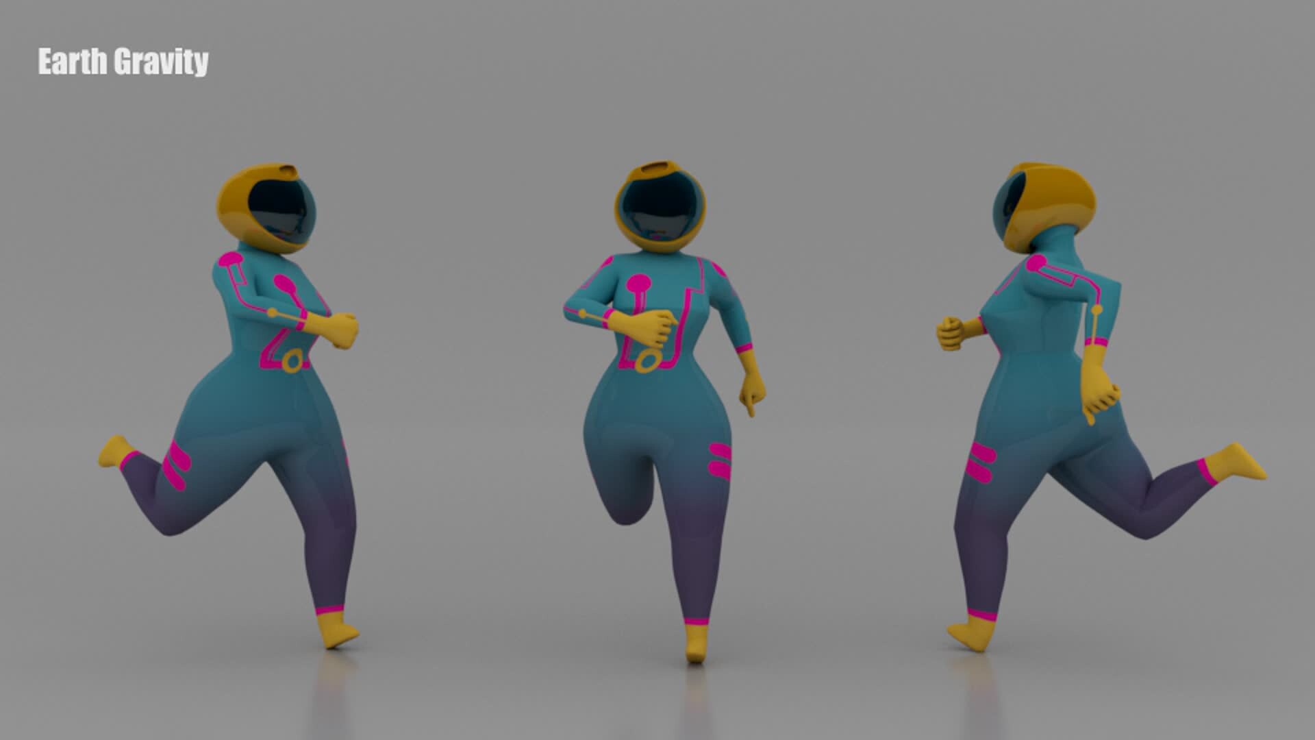 ArtStation - Space Walk/Run Cycles