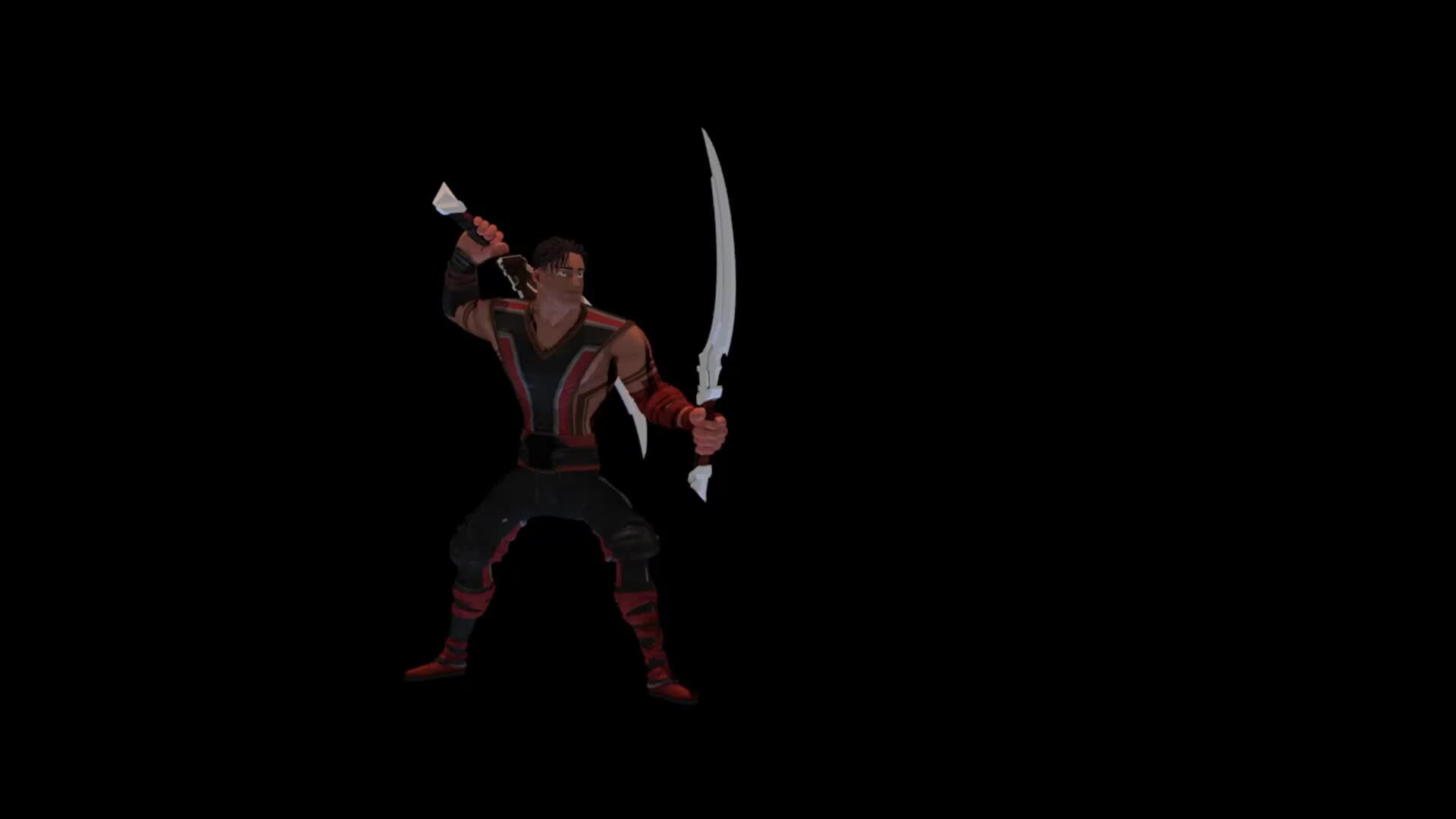 ArtStation - Triple-slash using ninja rig