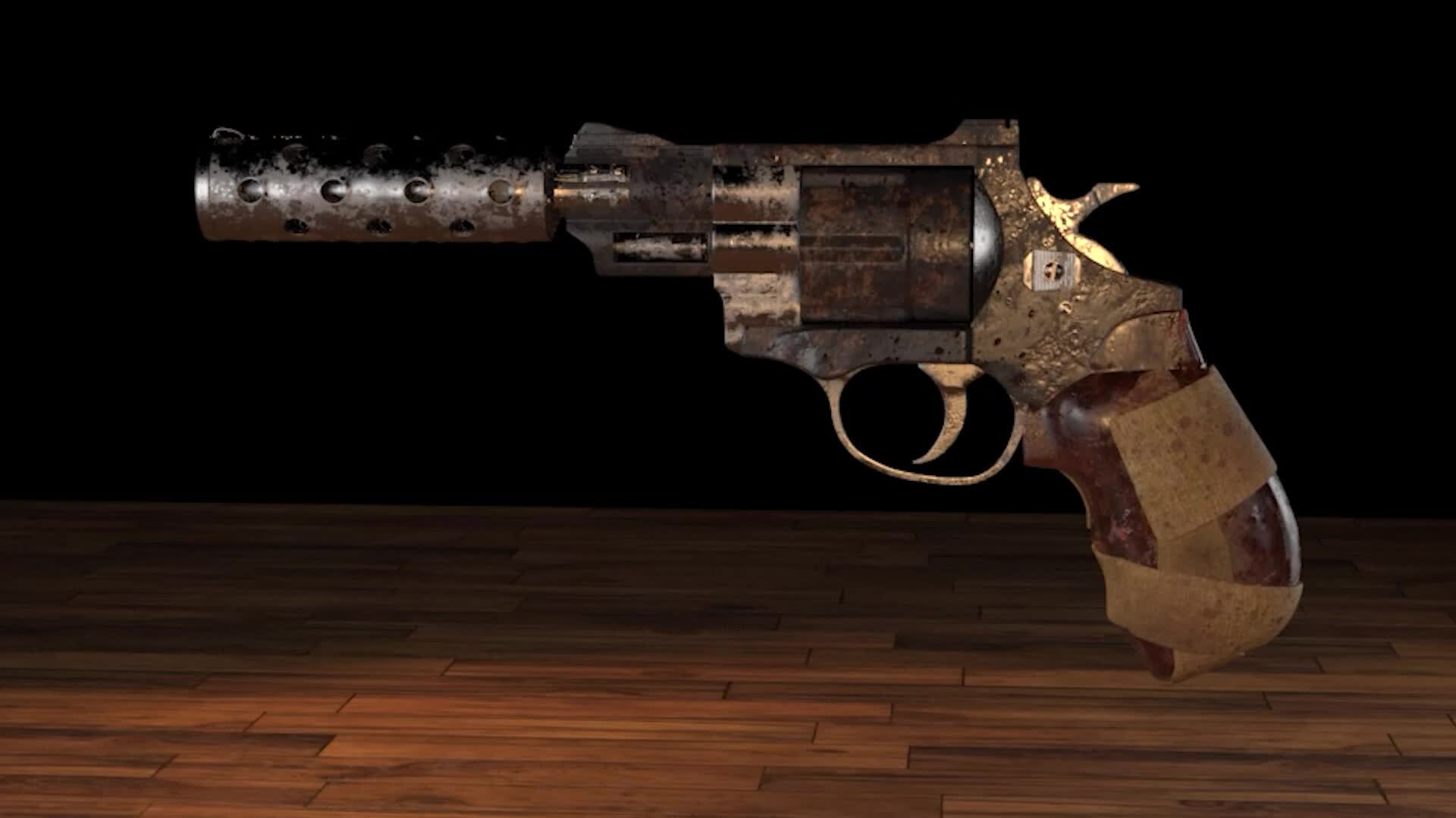 ArtStation - Revolver Modeling 3D