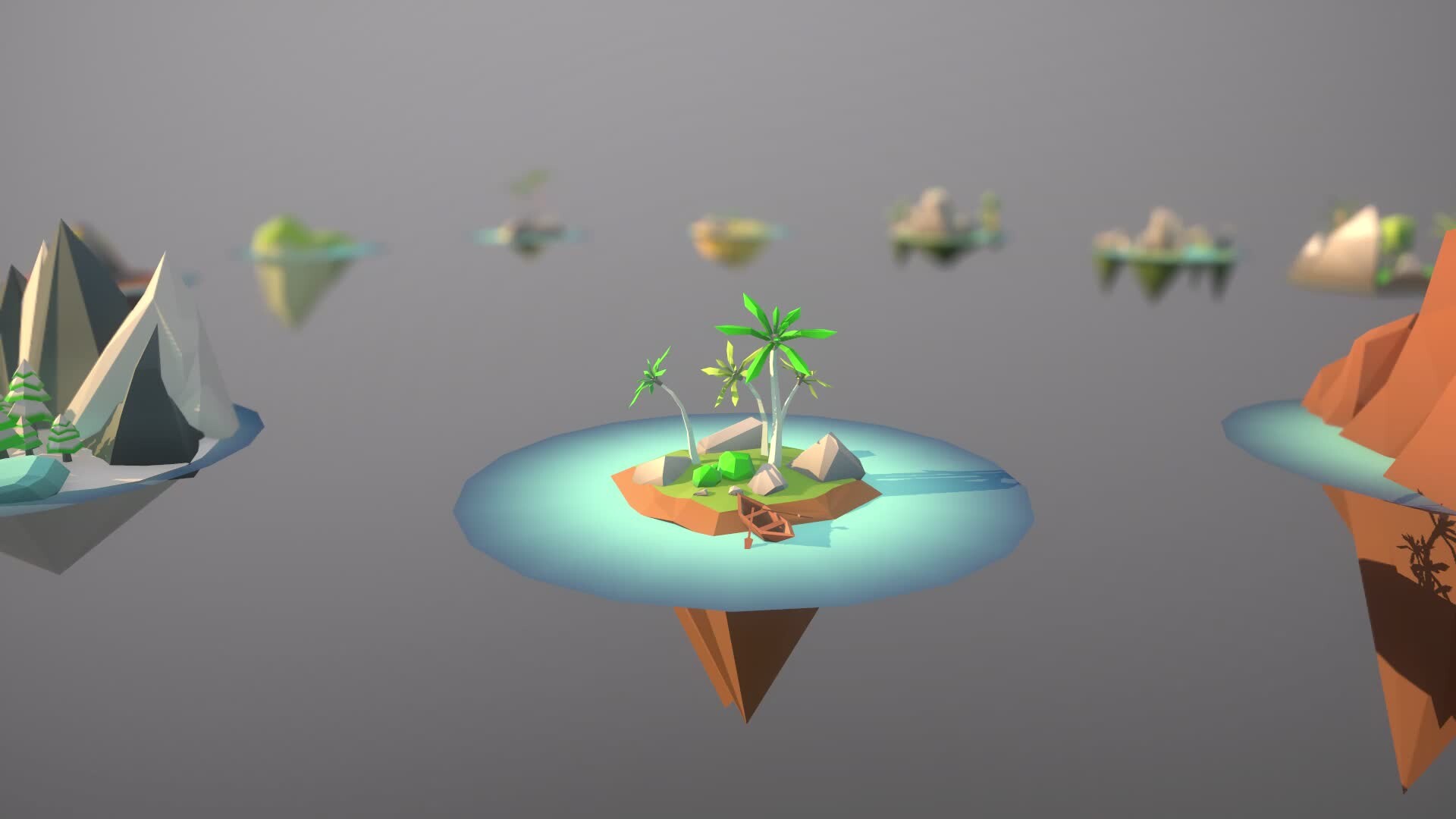ArtStation - Low poly island pack (12 islands)