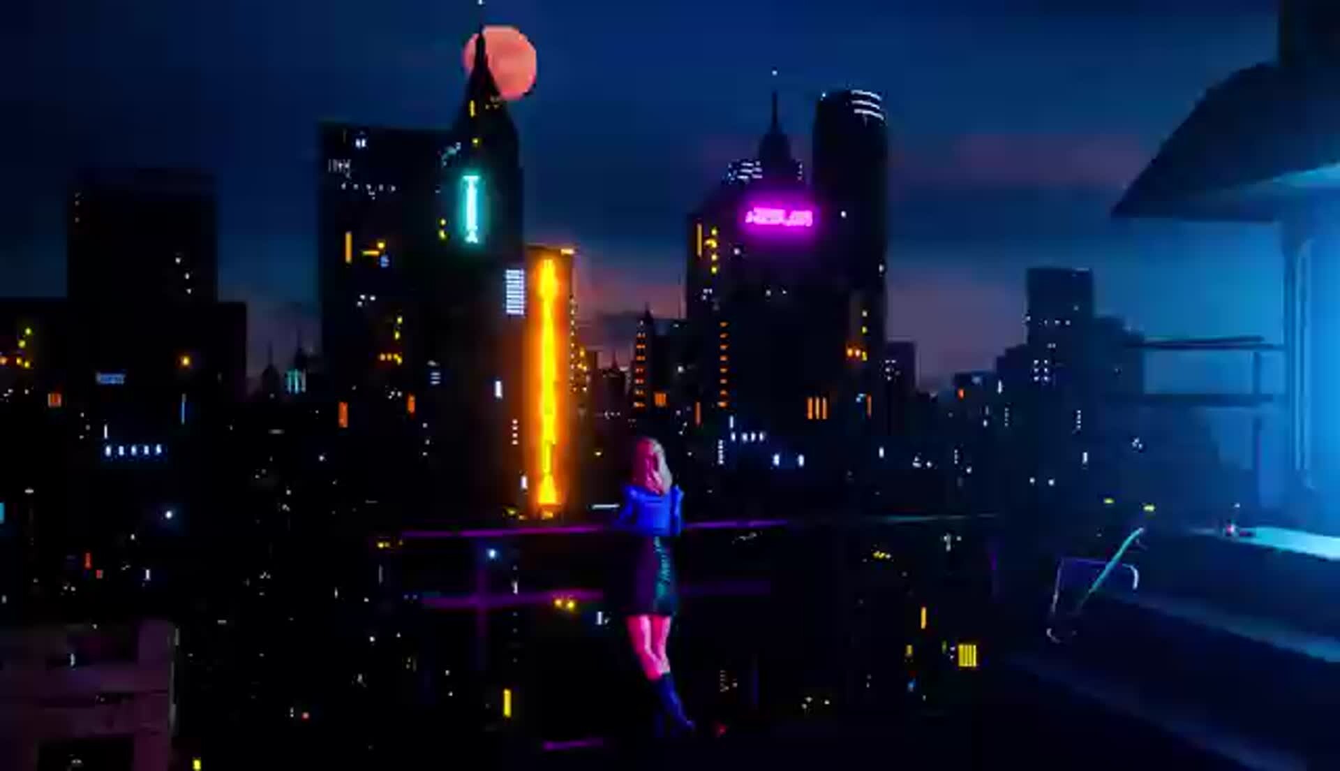 ArtStation - Cityscape, Animation, Night, Environment Design, Set Design