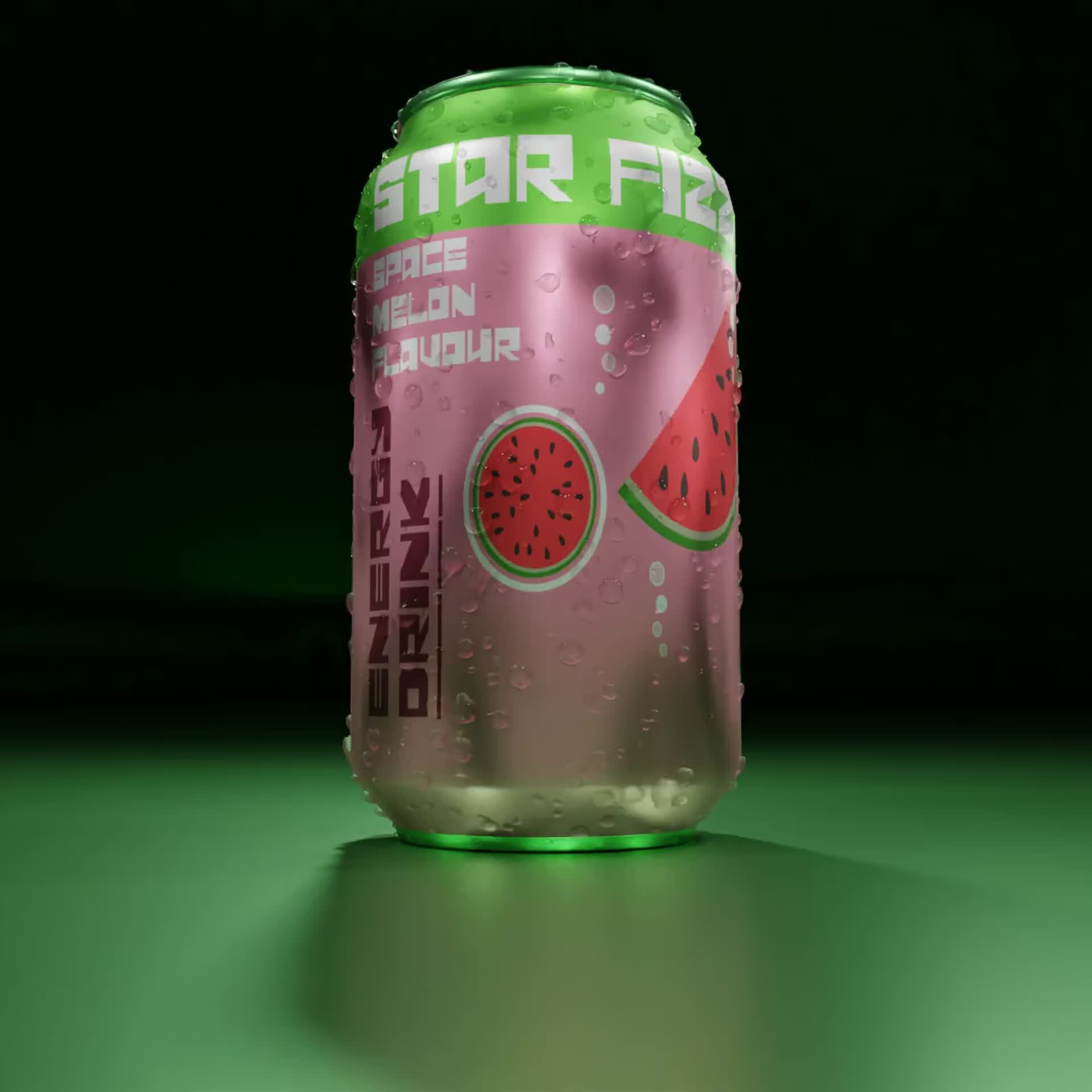 ArtStation - Star Fizz Realistic Can Model - Space Melon 🍈