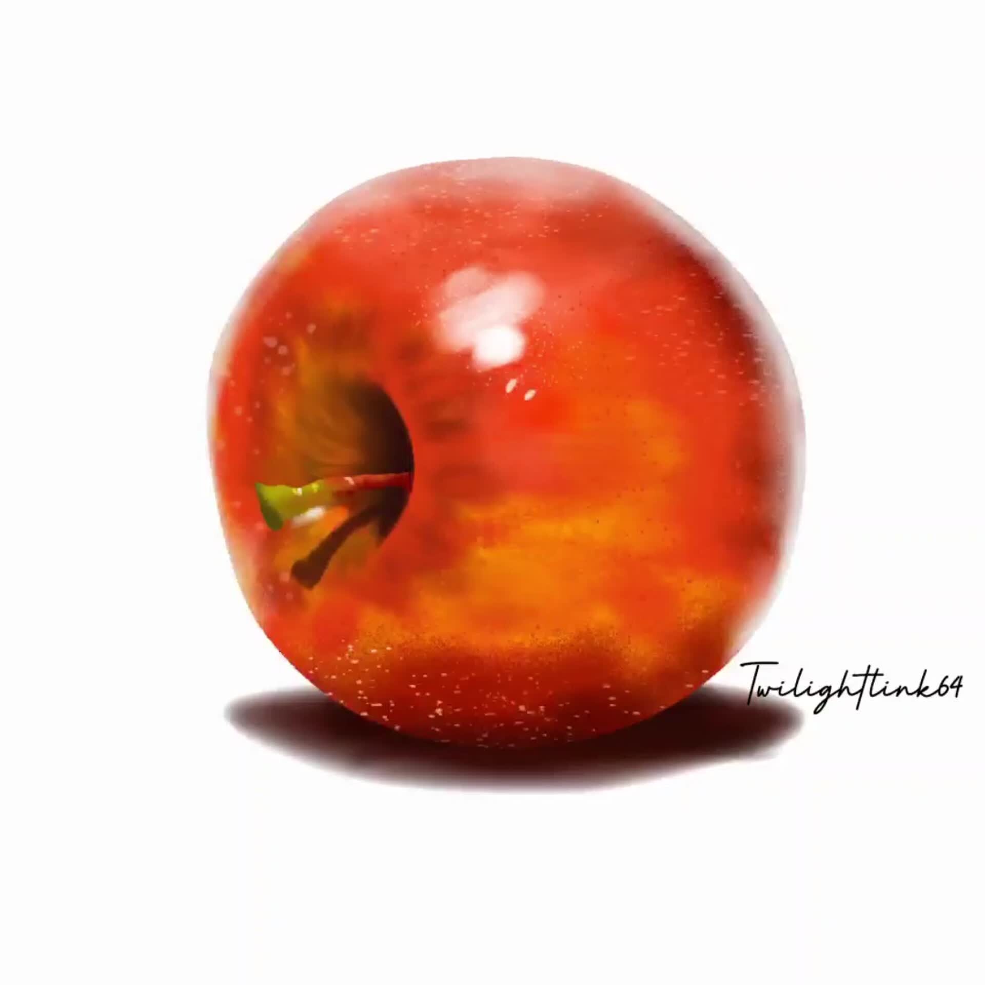 ArtStation - Realistic Apple 2D timelapse
