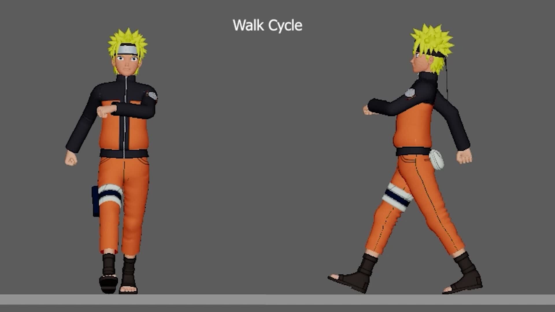 ArtStation - Naruto Walk Cycle