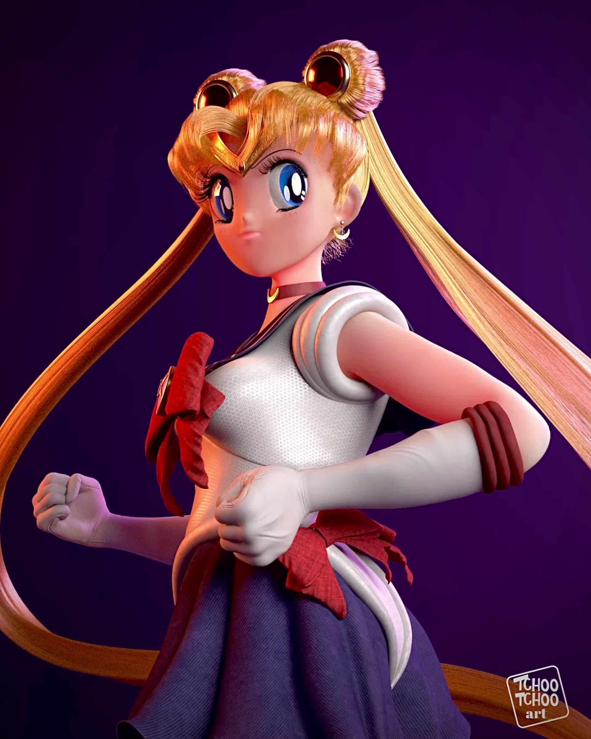 ArtStation - Sailor moon - details